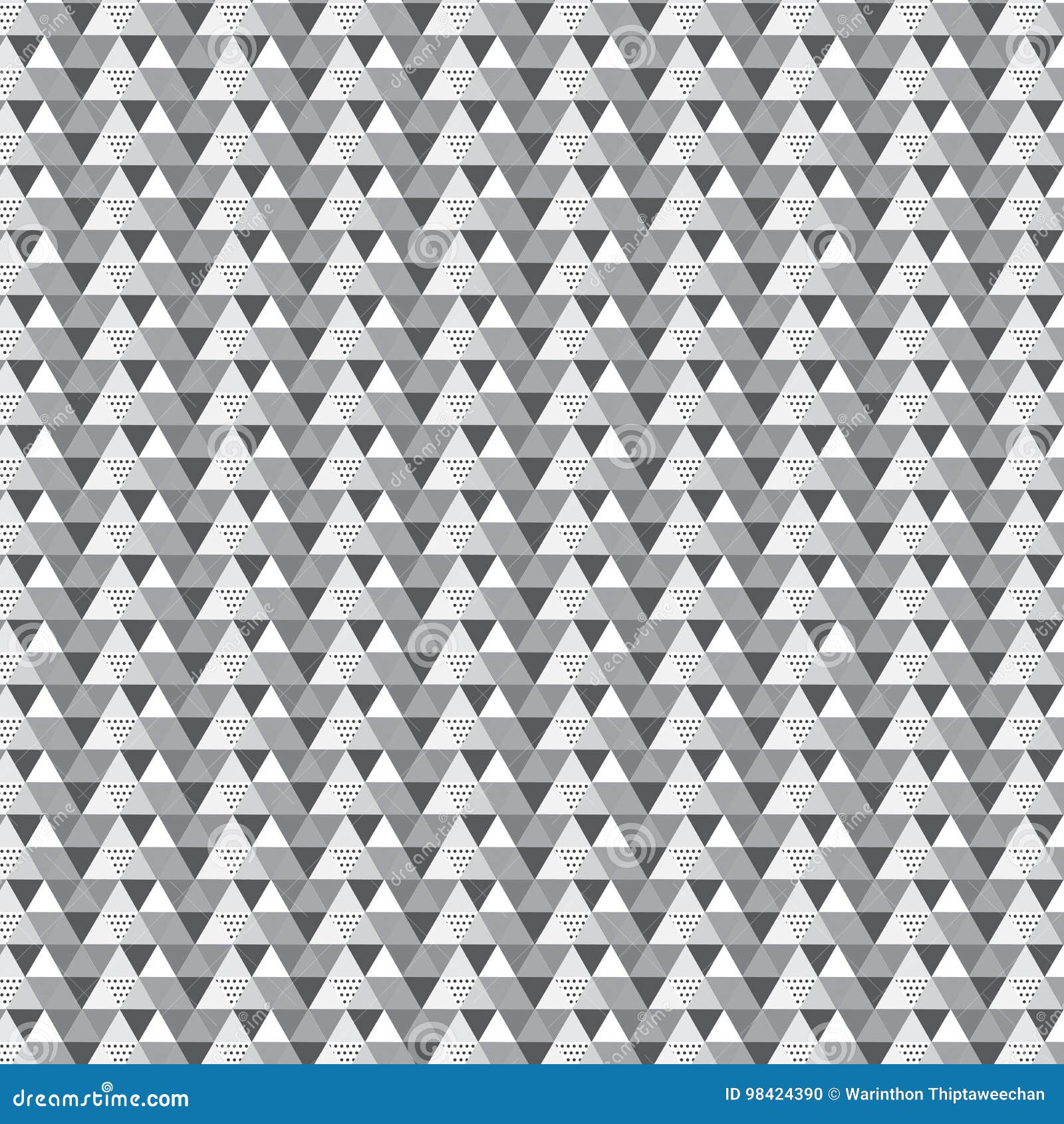 Black and Silver Shade Triangle Striped with Polka Dot and Diagonal ...