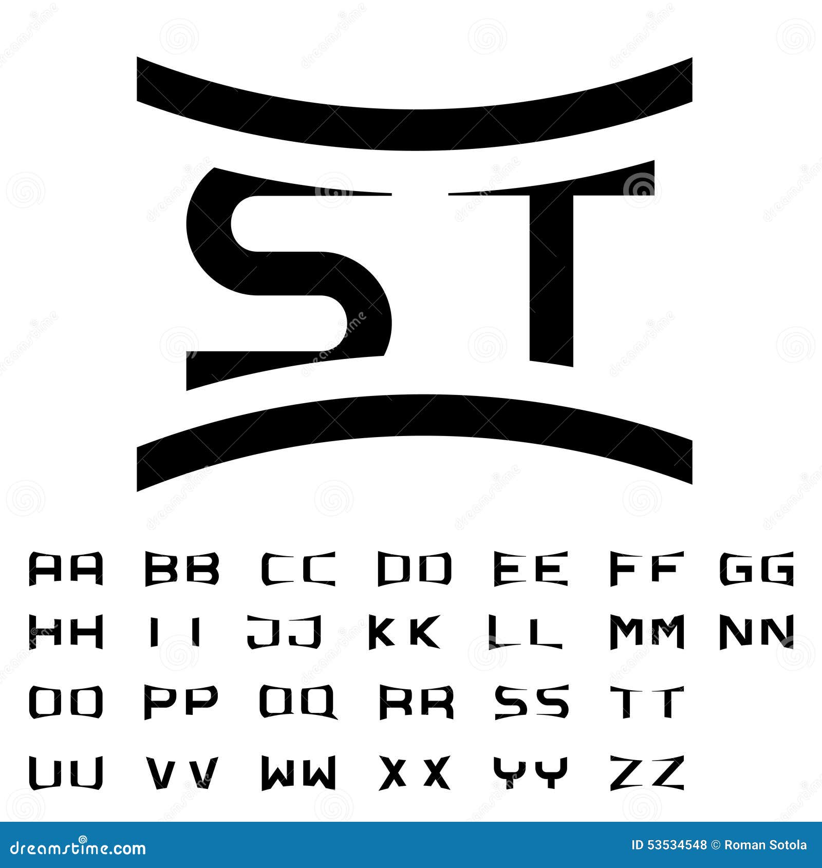 Simple DDD Initials Company Logo Cartoon Vector | CartoonDealer.com ...