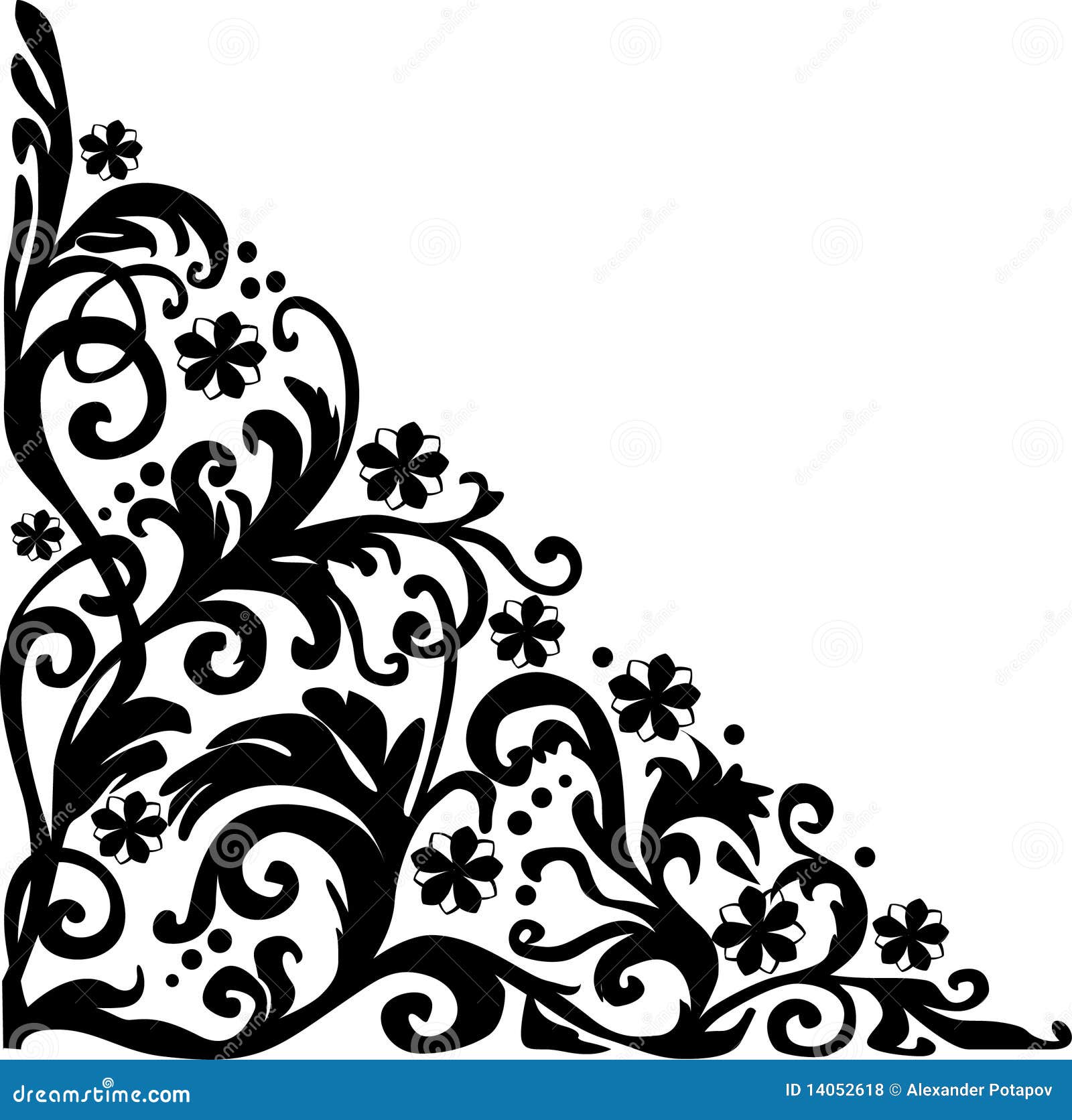 Simple Corner Swirl Patterns