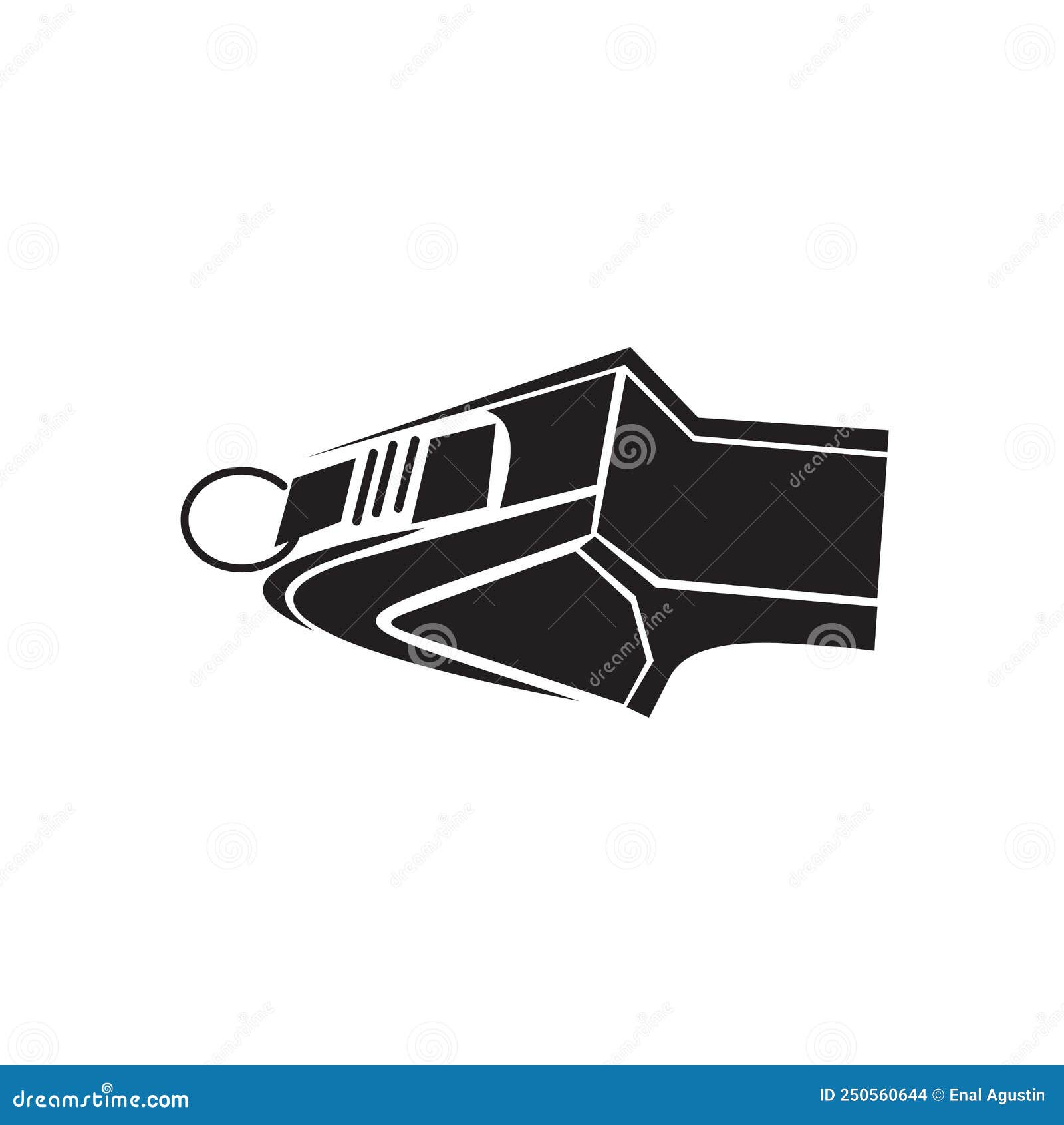 Black Simple Whistle Icon Logo Design Stock Vector - Illustration of ...