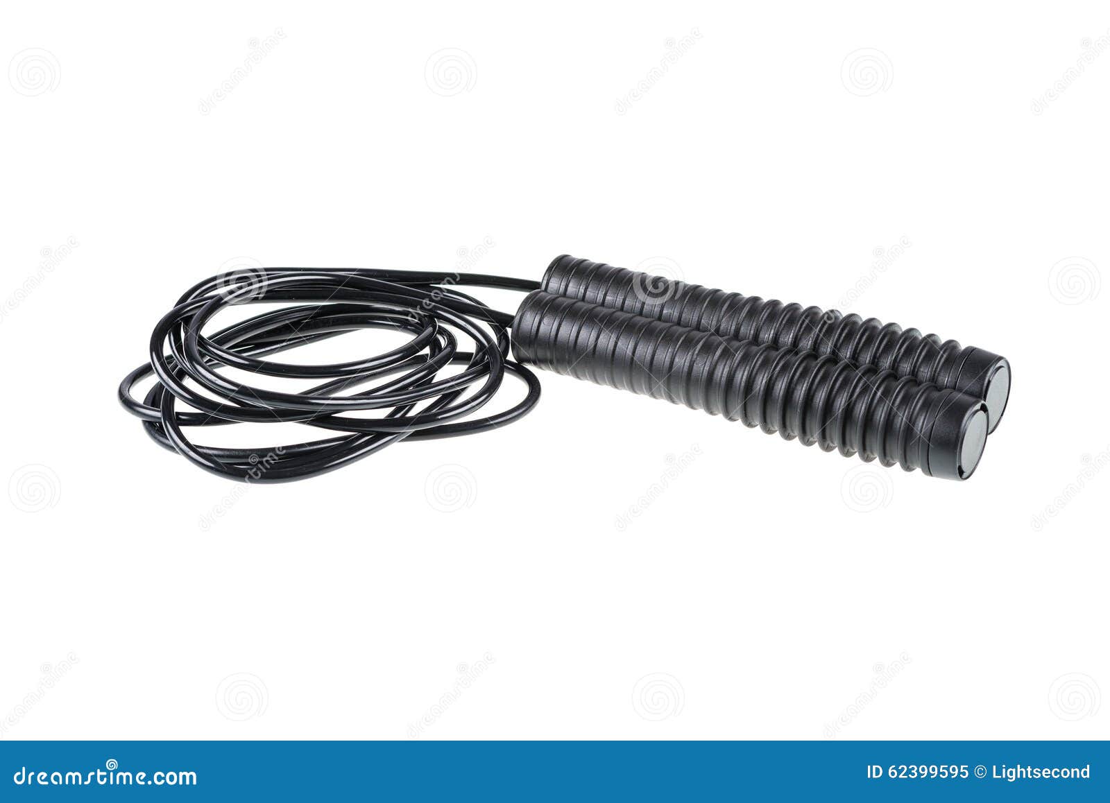 Black Skipping Rope stock image. Image of black, rope - 62399595