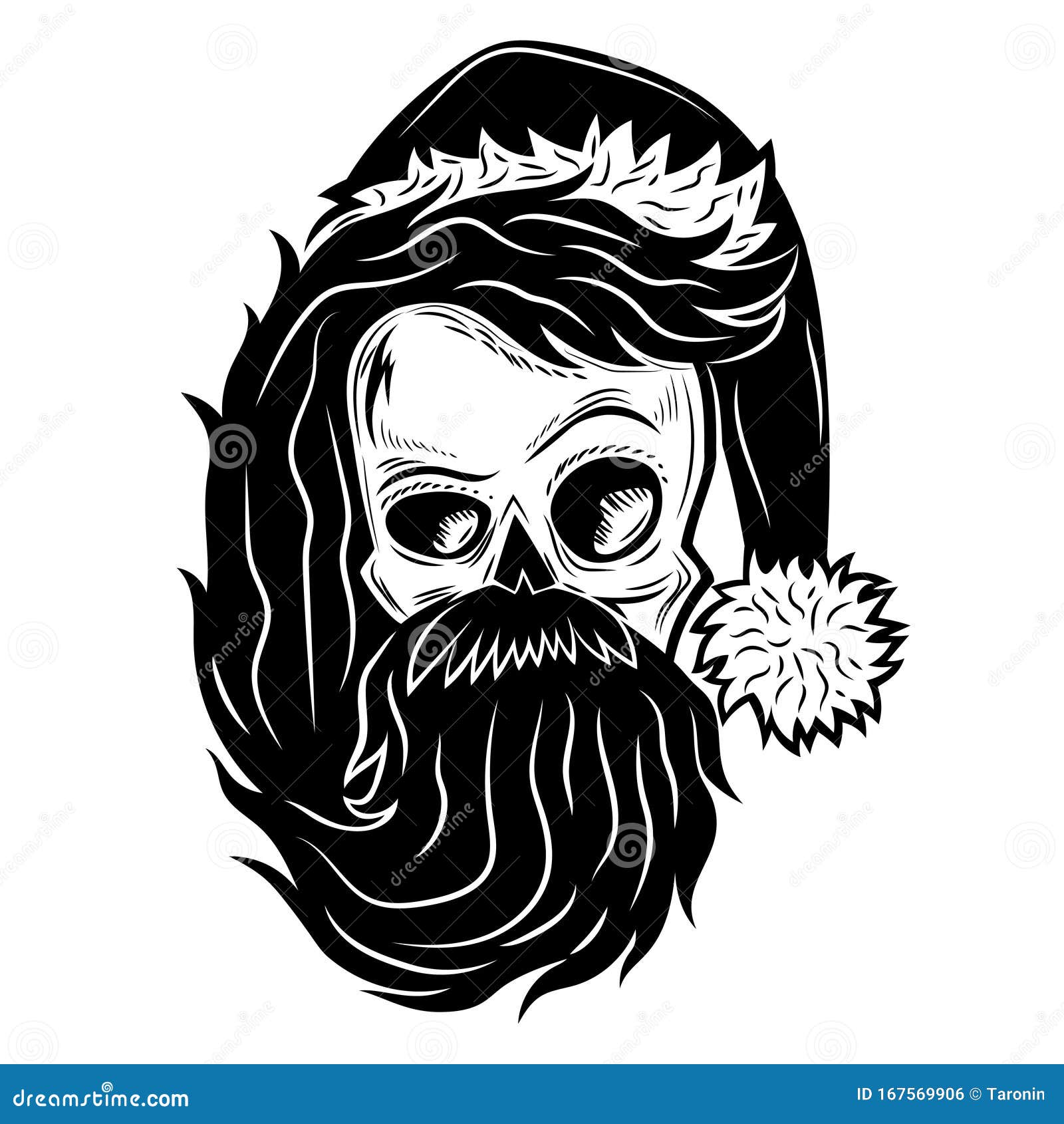 Black skull sign. stock vector. Illustration of decoration - 167569906