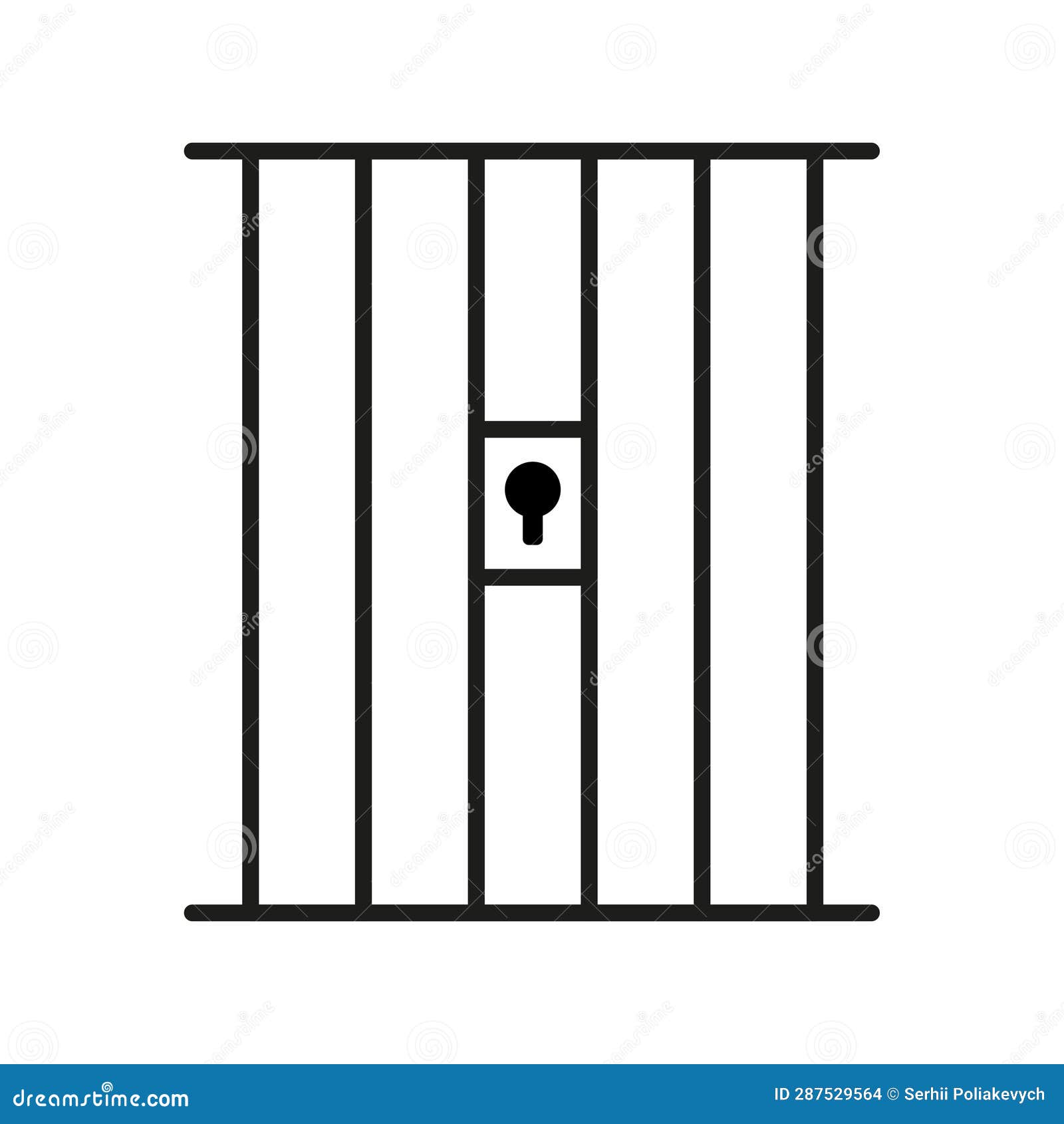 Black Sliding Gates. Vector Illustration. EPS 10 Stock Illustration ...