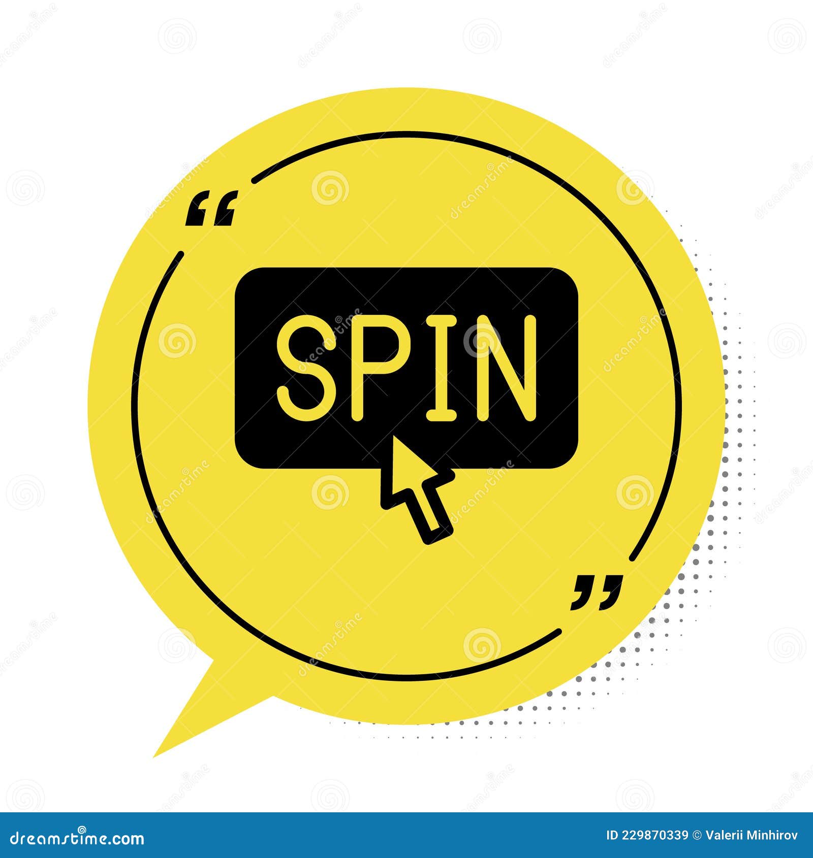 Black Slot Machine Spin Button Icon Isolated on White Background ...