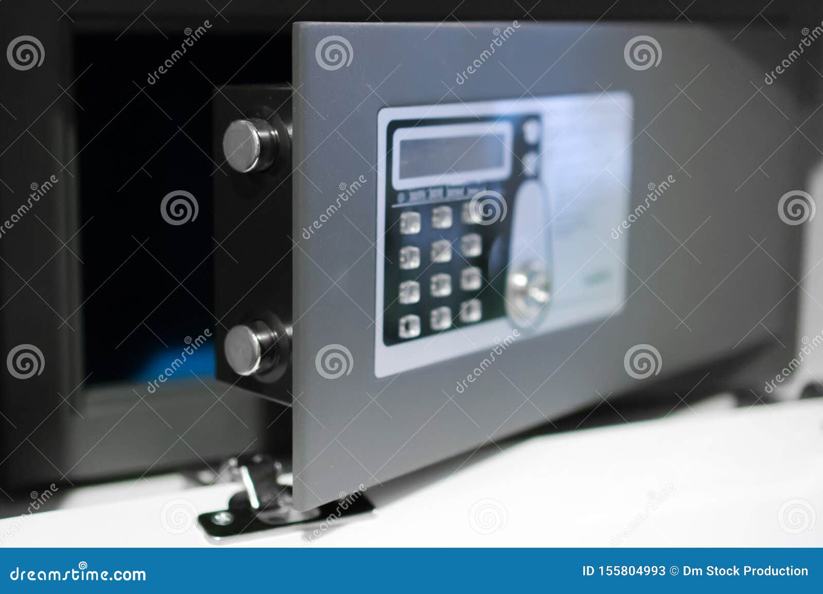 Safe with keypad stock image. Image of press, finance - 155804993