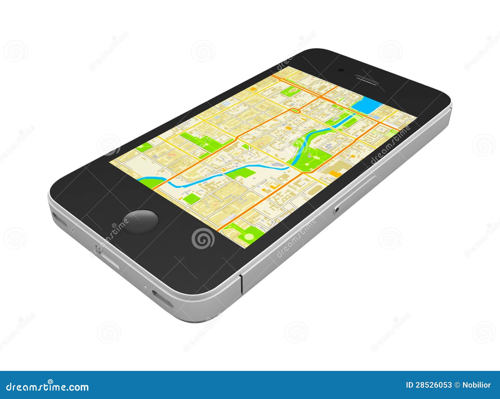 Black smartphone stock image. Image of isolated, navigation - 28526053