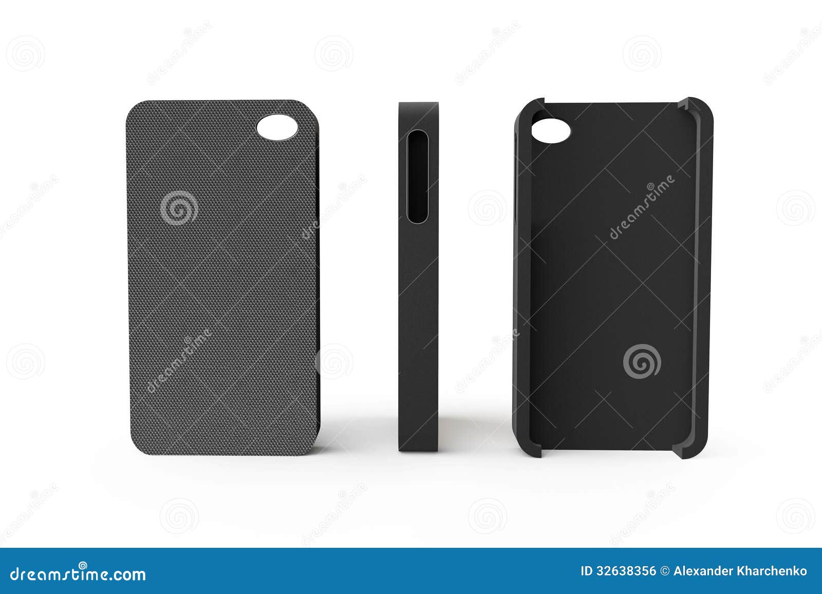 Black Smartphone Back Covers Stock Illustration - Illustration of ...
