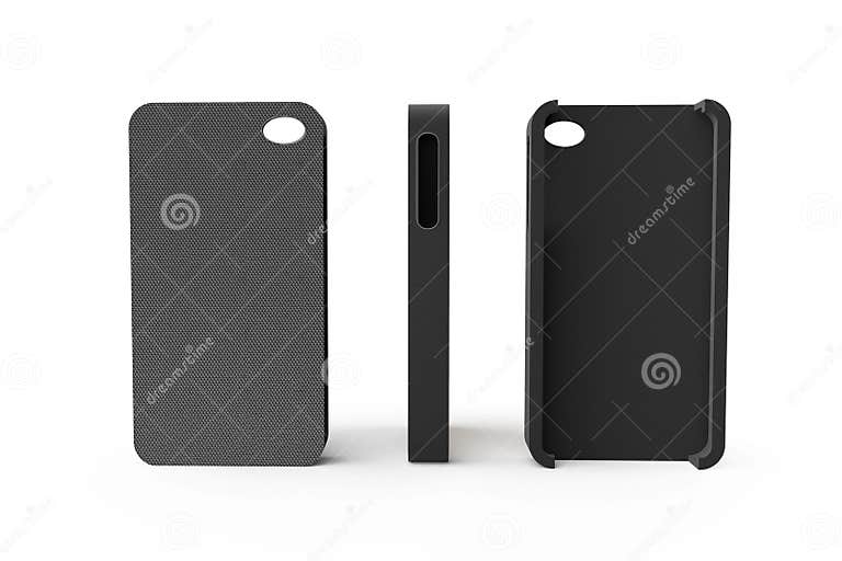 Black Smartphone Back Covers Stock Illustration - Illustration of ...