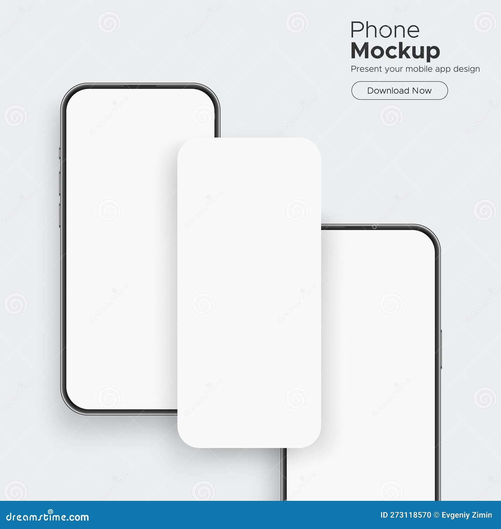 Black Smartphone with Blank Wireframe Screens Stock Vector ...