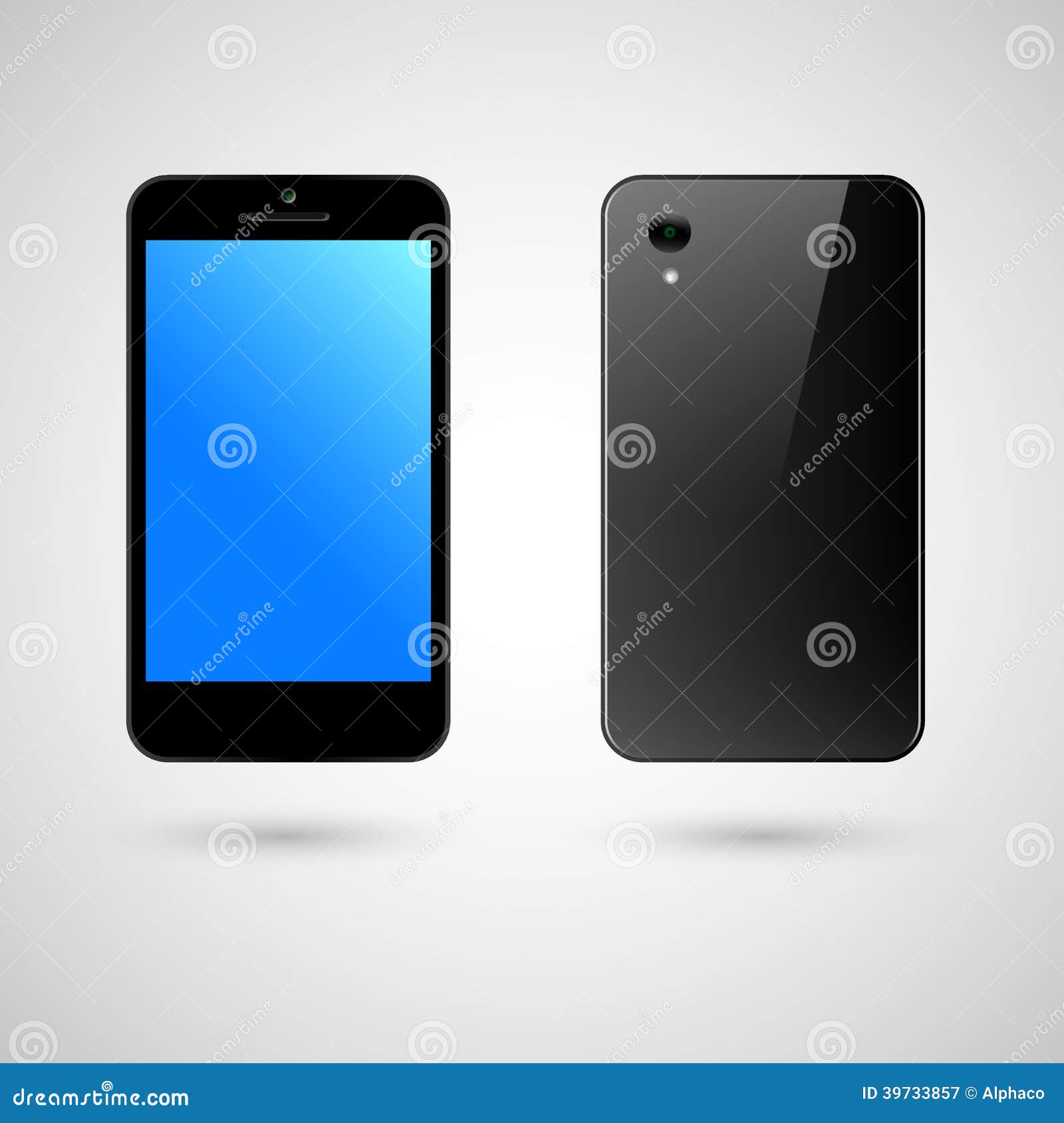 Black smartphone stock vector. Illustration of cellular - 39733857