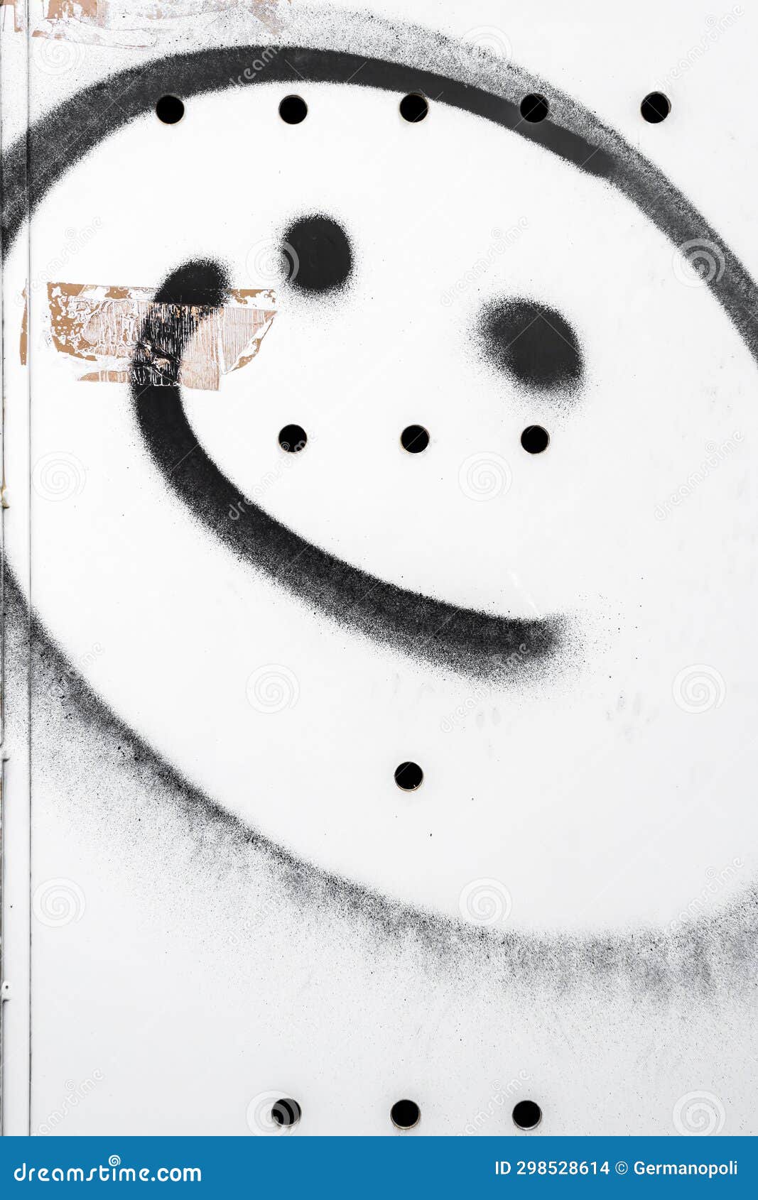 Black smiley graffiti stock photo. Image of concept - 298528614