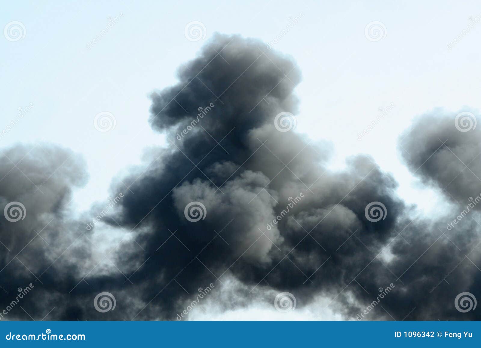 Billow Of Black Smoke Rising From Traditional Burning Limestone Kiln ...