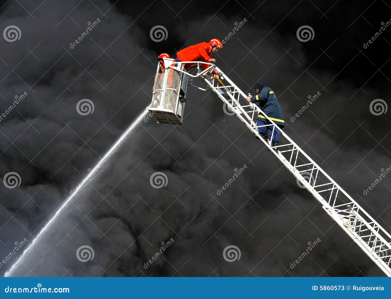 Black smoke stock image. Image of burn, flame, firemen - 5860573