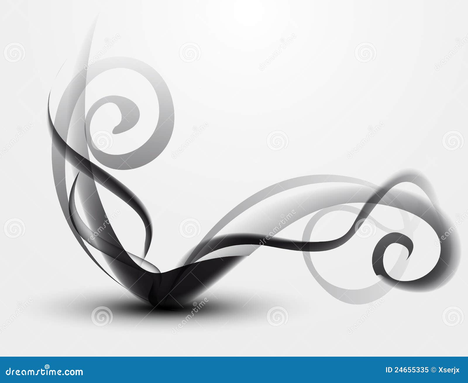 Black smoke pattern stock illustration. Illustration of bend - 24655335