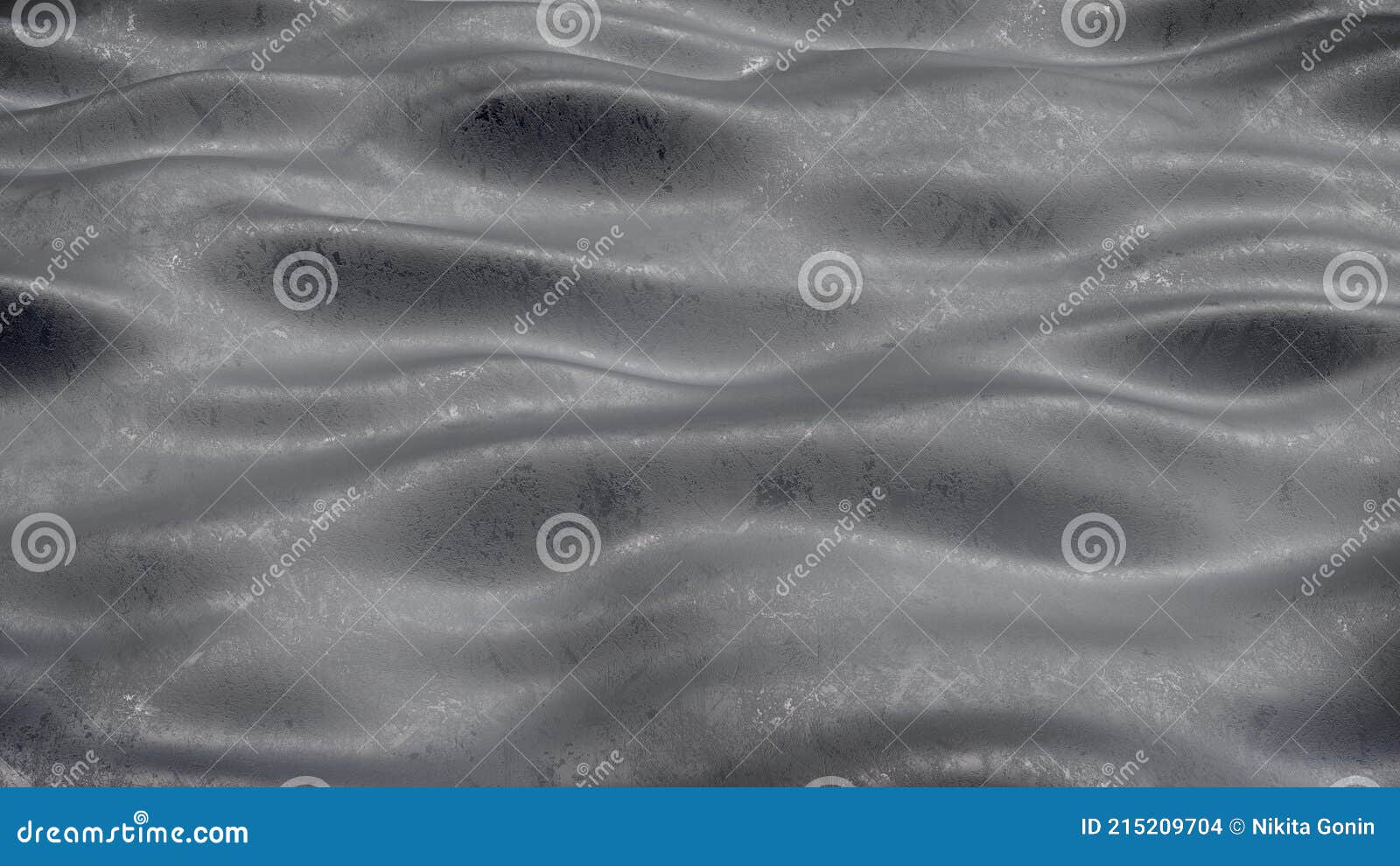 Black Smooth Surface with Ripples 3D Render Stock Illustration ...