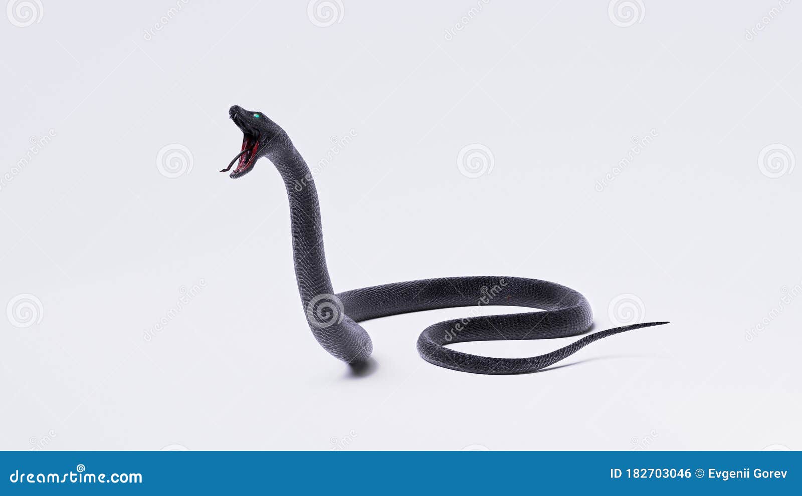 Snake Attack Psychedelic Art Vector Illustration | CartoonDealer.com ...