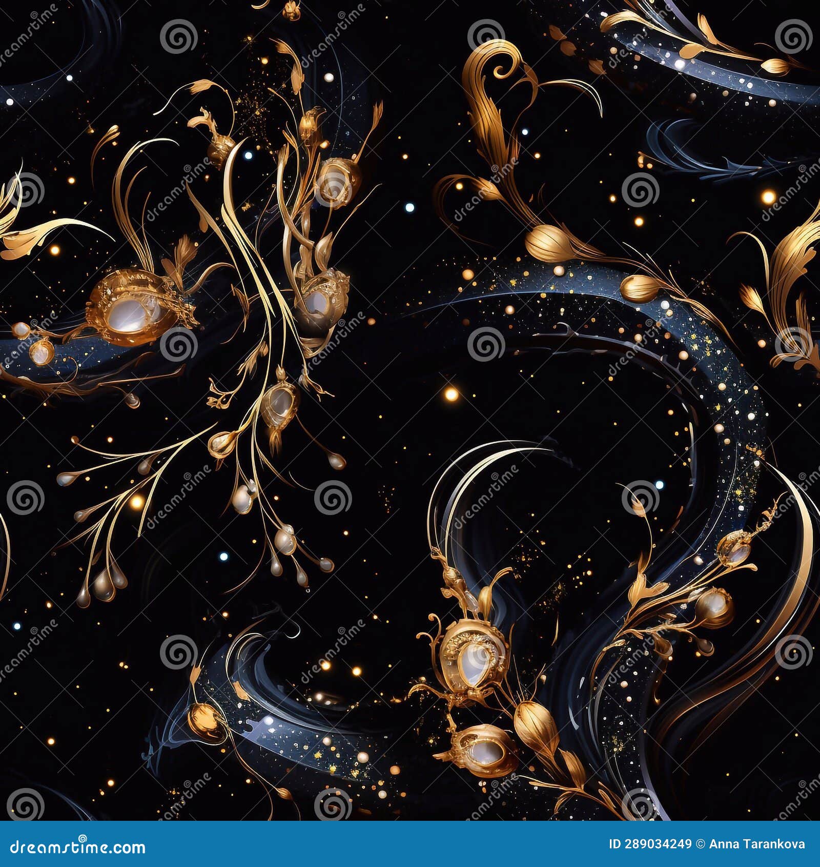 Seamless Magical Kids Pattern, Cat With Wand, Boho Rainbows And Stars ...