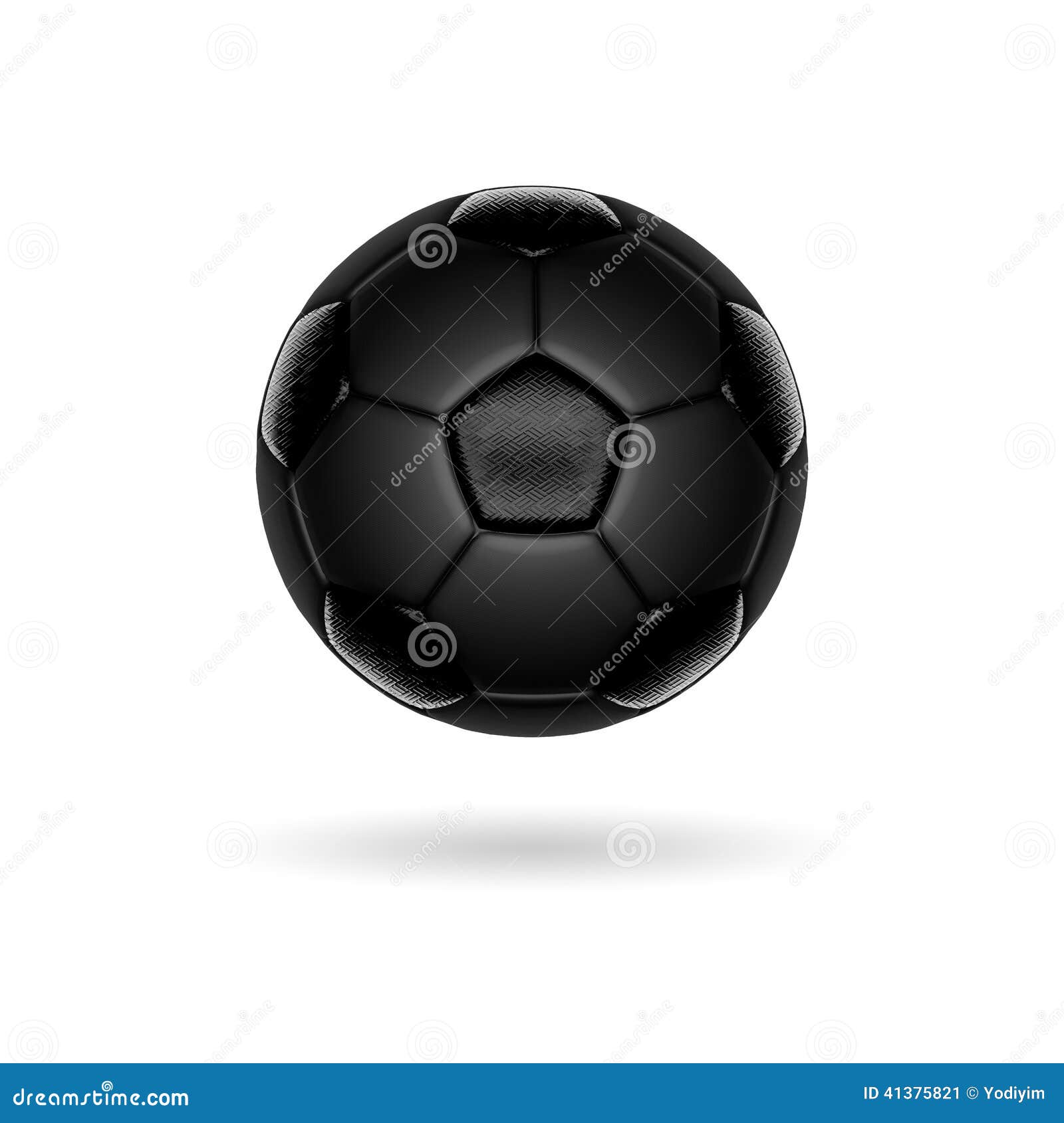Black soccer ball stock illustration. Illustration of balls - 41375821