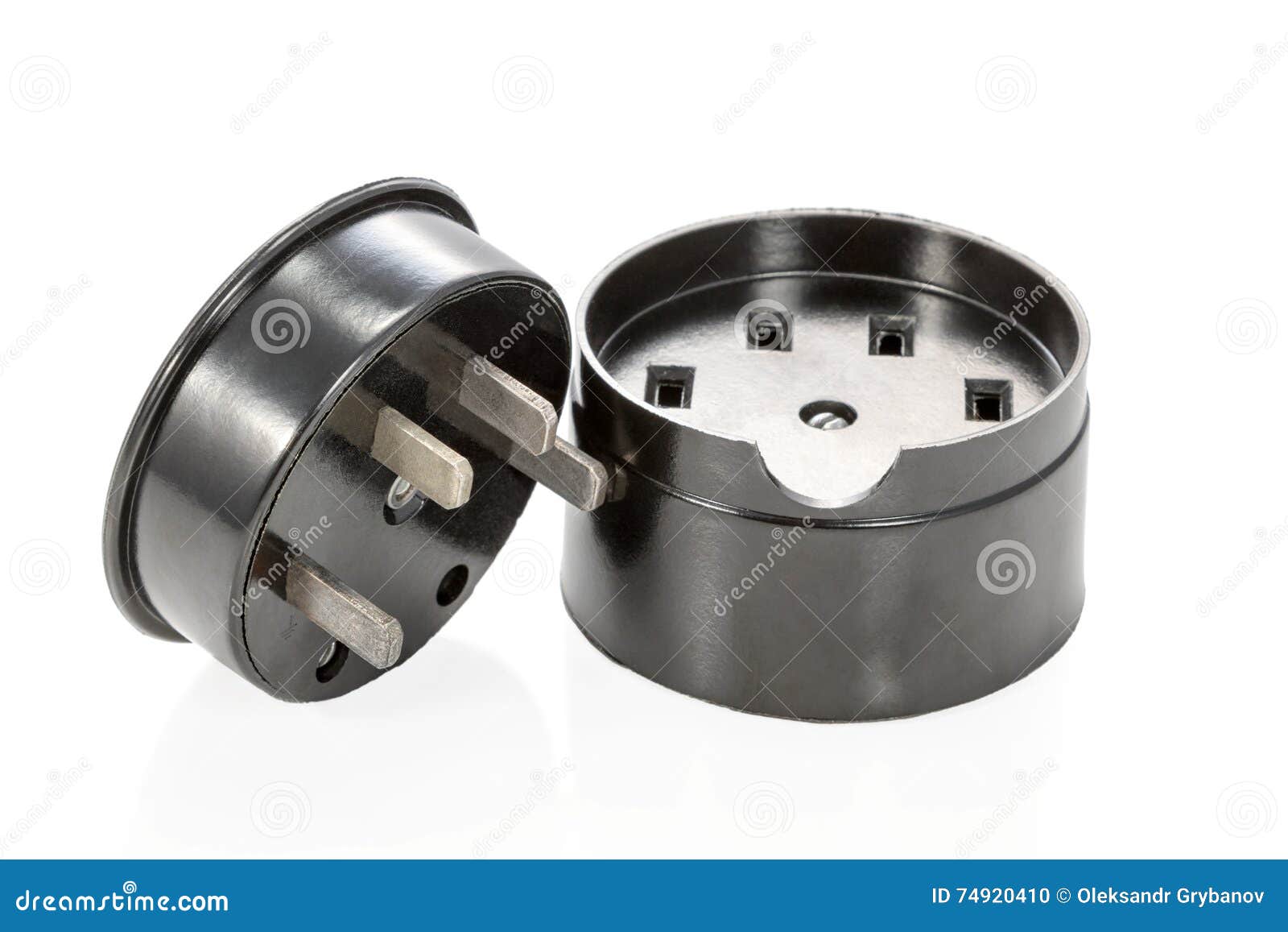 Black socket and plug stock photo. Image of appliances - 74920410