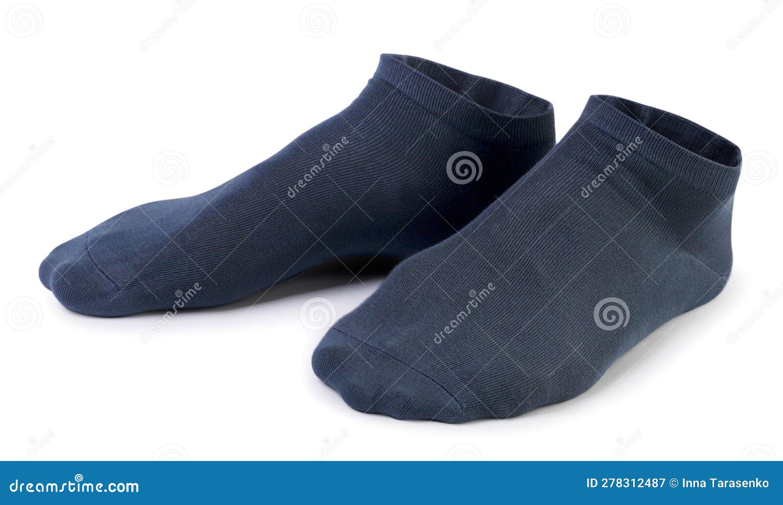 Black Socks Close-up on a White Background. Isolated Stock Image ...