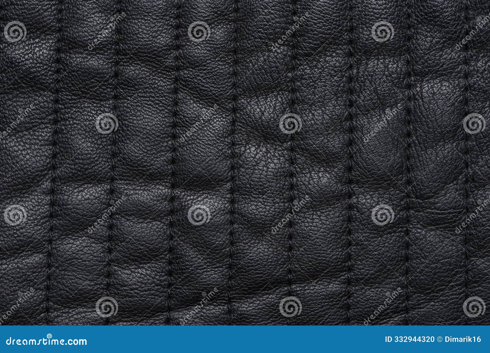 Black Soft Leather Texture with Stitches Stock Photo - Image of cowhide ...