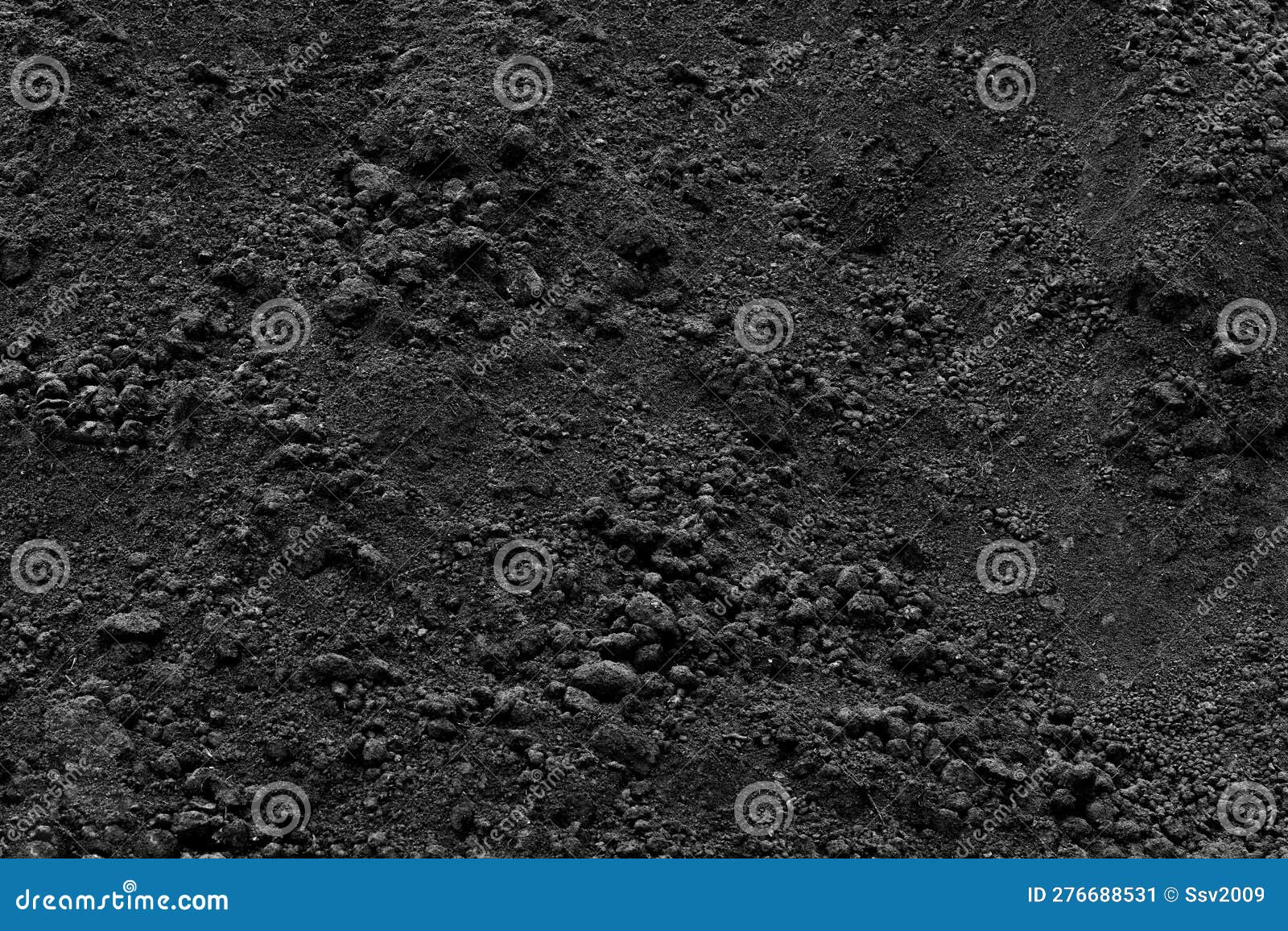 Black Soil Texture. Closeup View Stock Image - Image of organic, growth ...