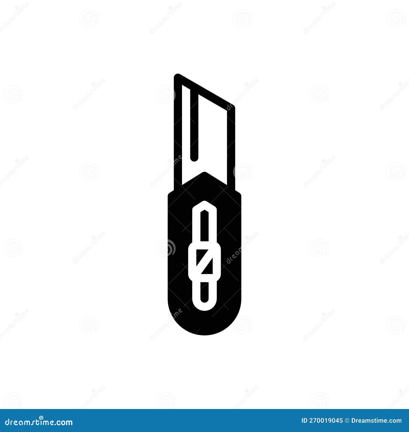 Black Solid Icon for Blade, Knife and Cutter Stock Vector ...
