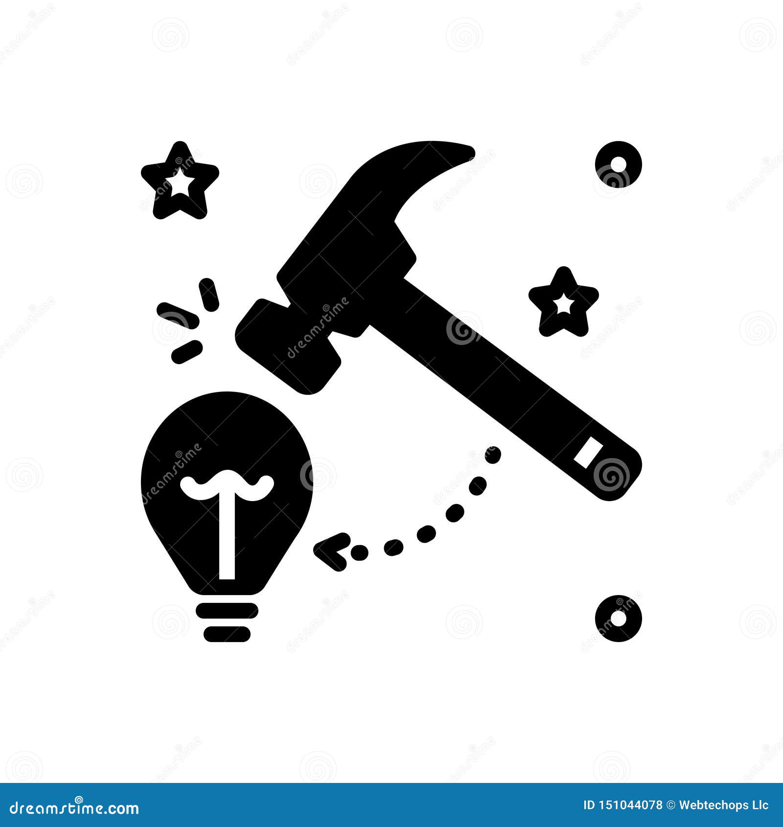 Black Solid Icon for Breakable, Fragile and Frangible Stock Vector ...