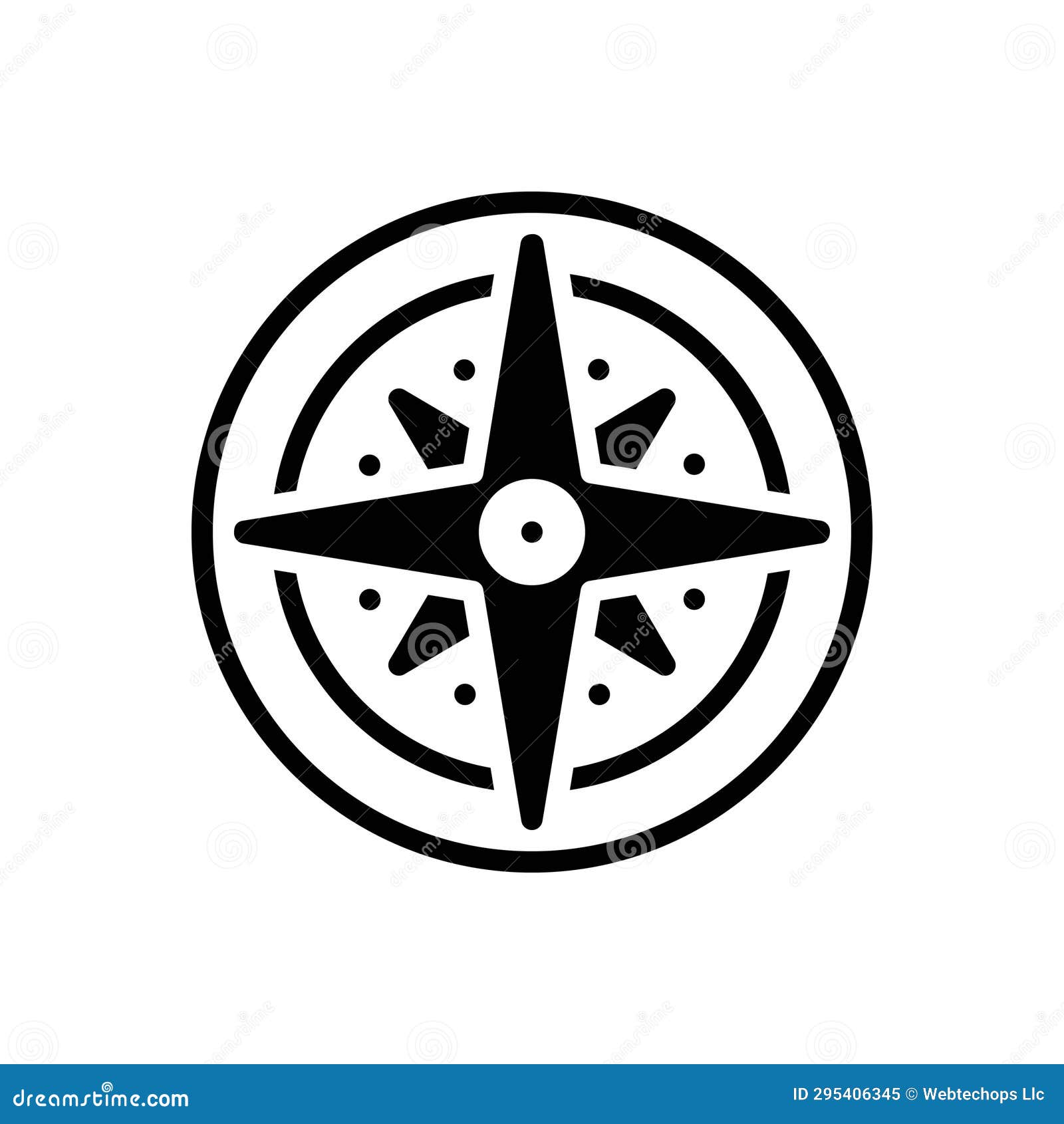 Compass And Direction Logo, Sign, Sticker Label, Compass Icon Vector ...
