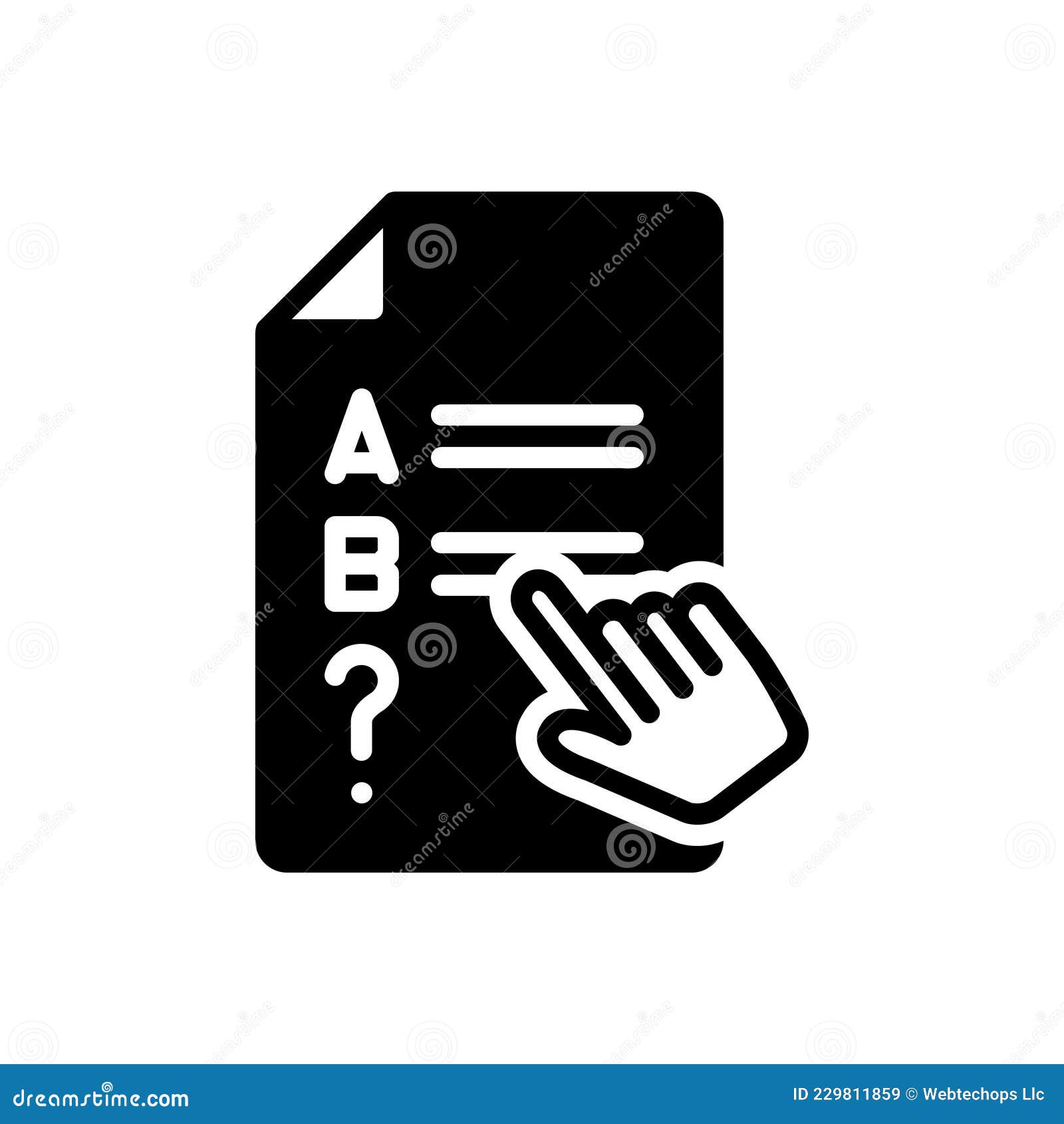 Black Solid Icon for Consider, Mull and Take Stock Vector ...