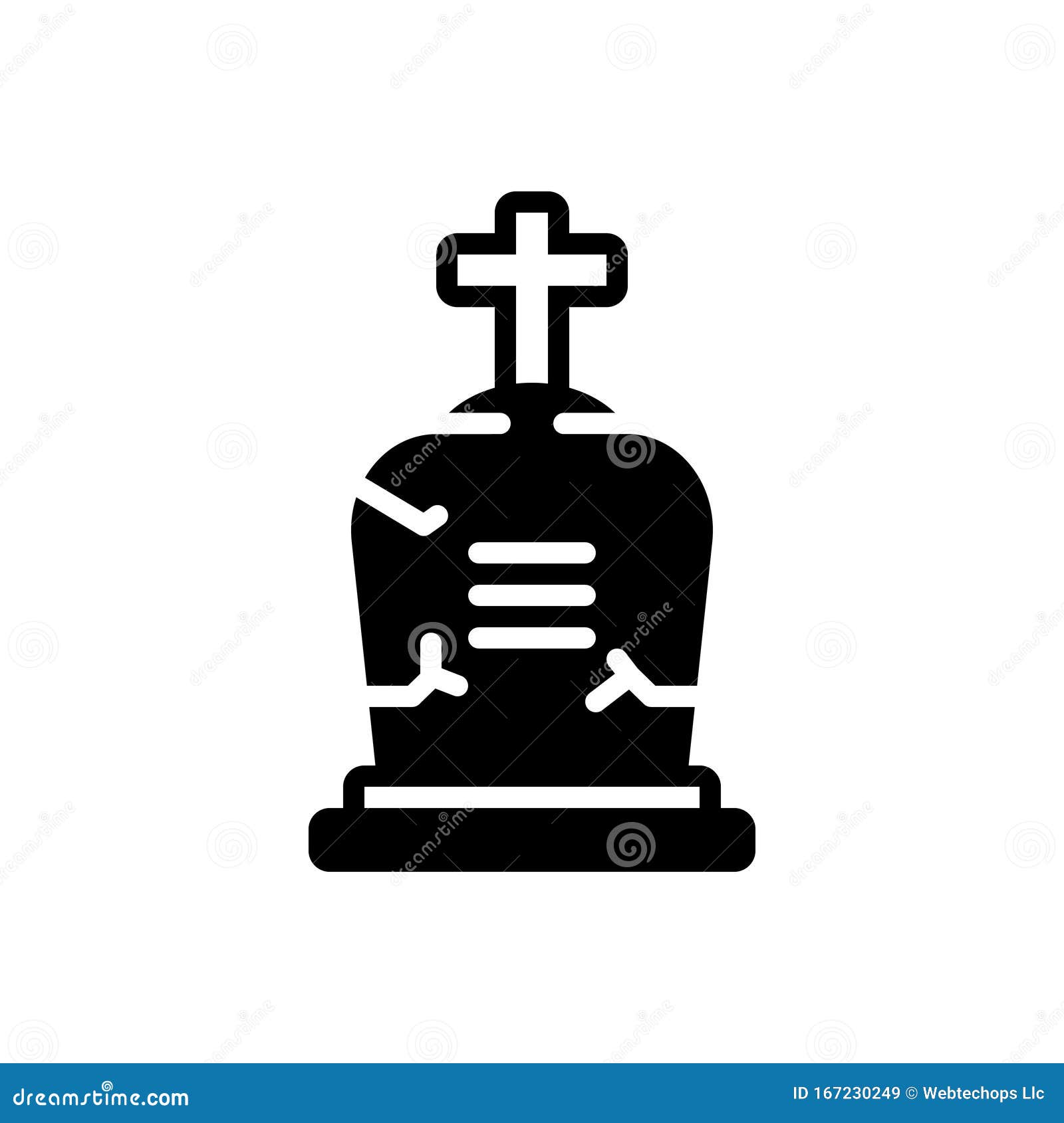 Black Solid Icon for Death, Decease and Quietus Stock Vector ...