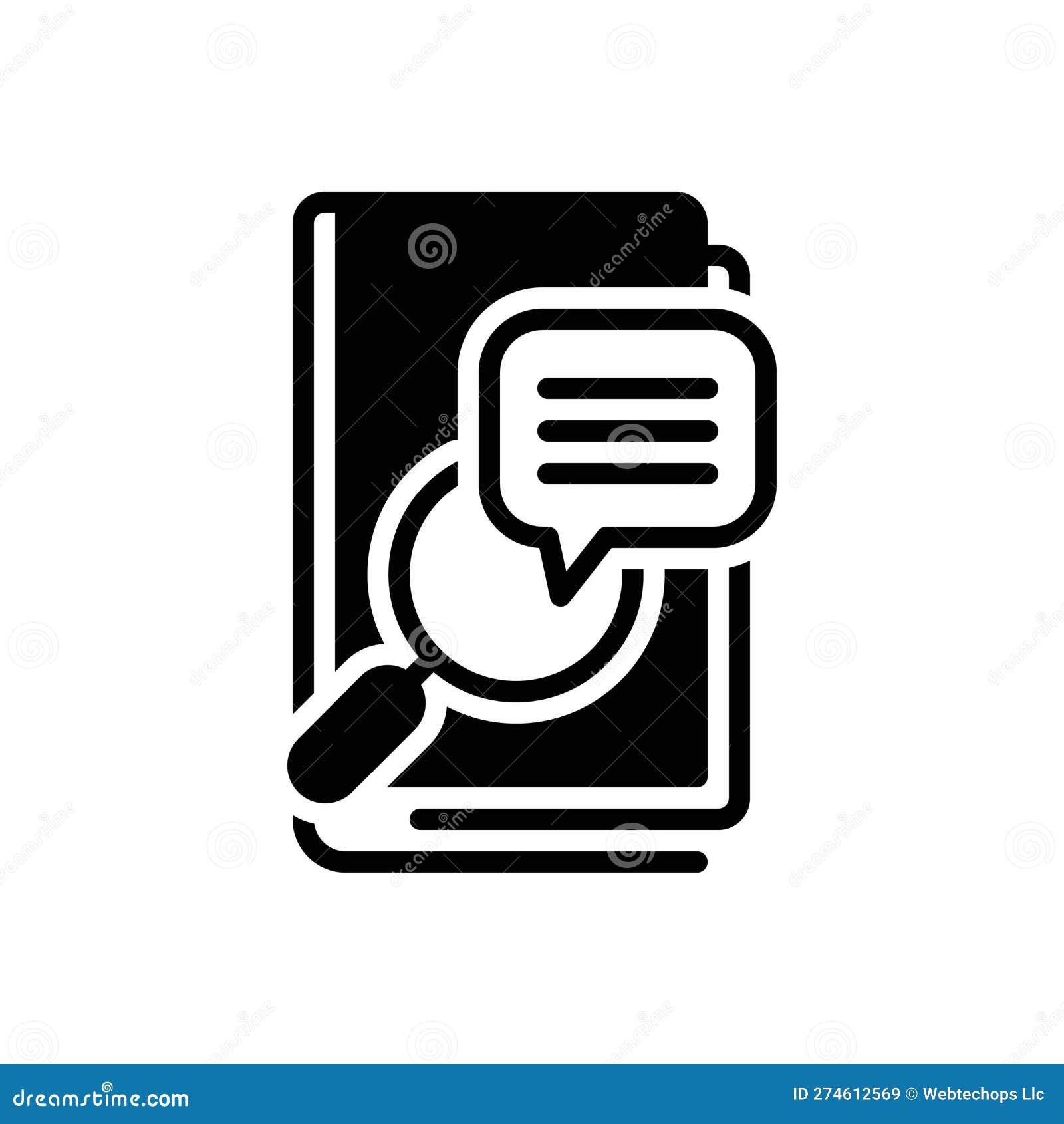 Black Solid Icon for Example, Specimen and Paper Stock Vector ...
