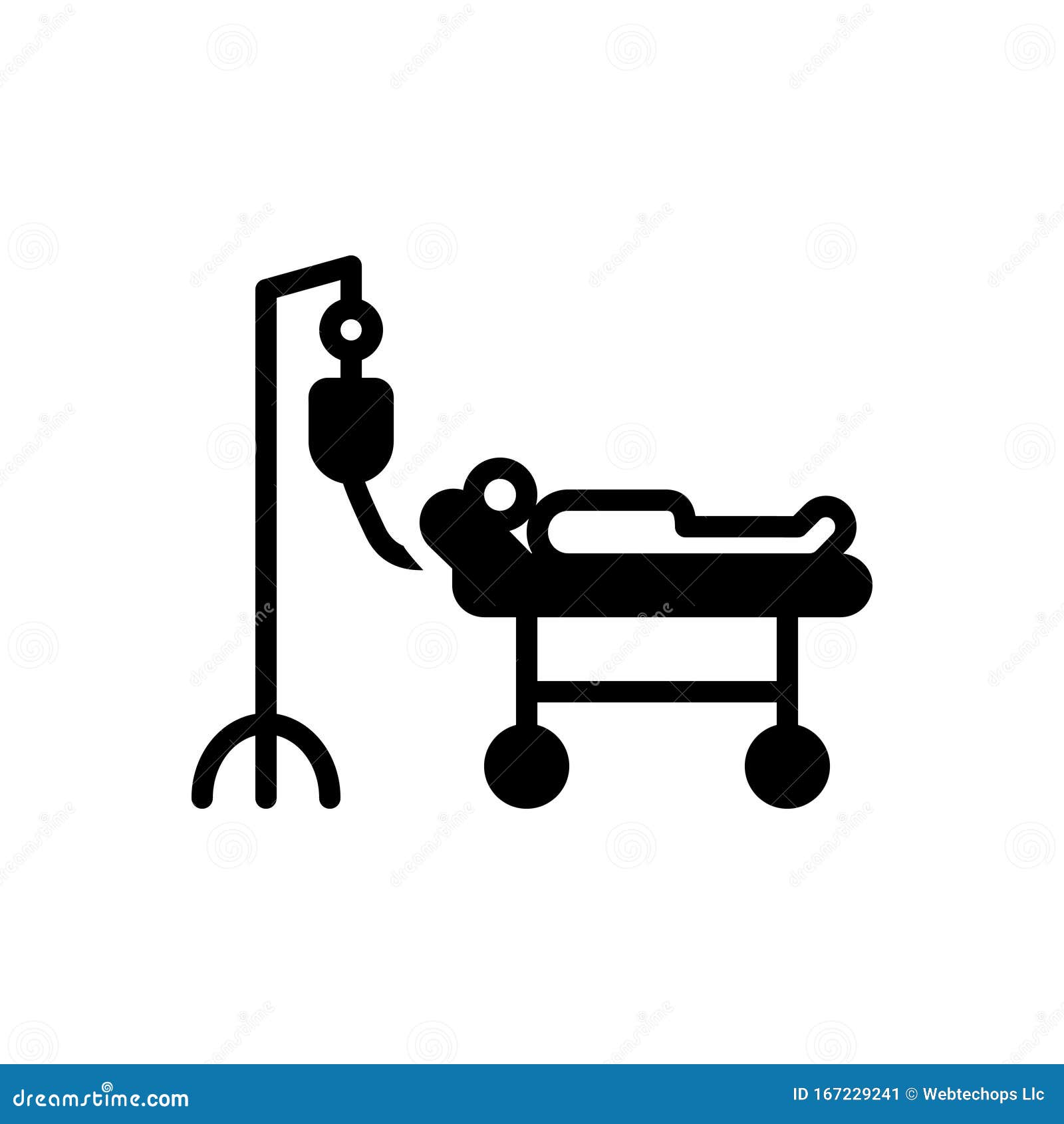 Black Solid Icon for Illness, Ailment and Sick Stock Vector ...
