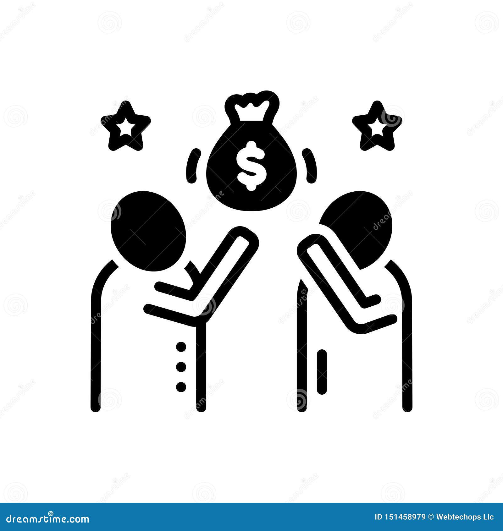 Black Solid Icon for Induce, Stimulate and Motivate Stock Vector ...