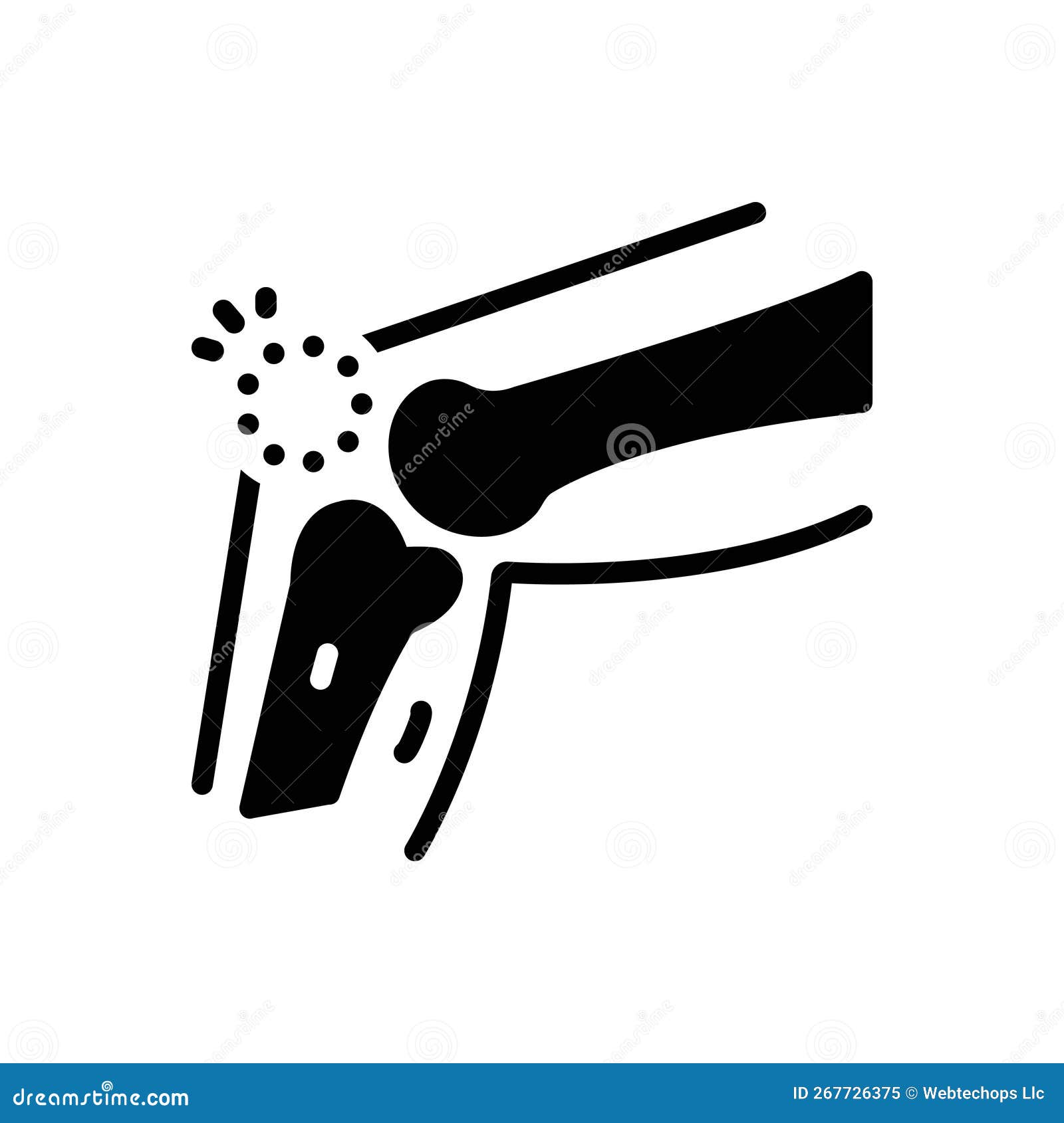 Set Of Orthopedic And Skeleton Bones Symbols. Vector Pelvis, Knees ...