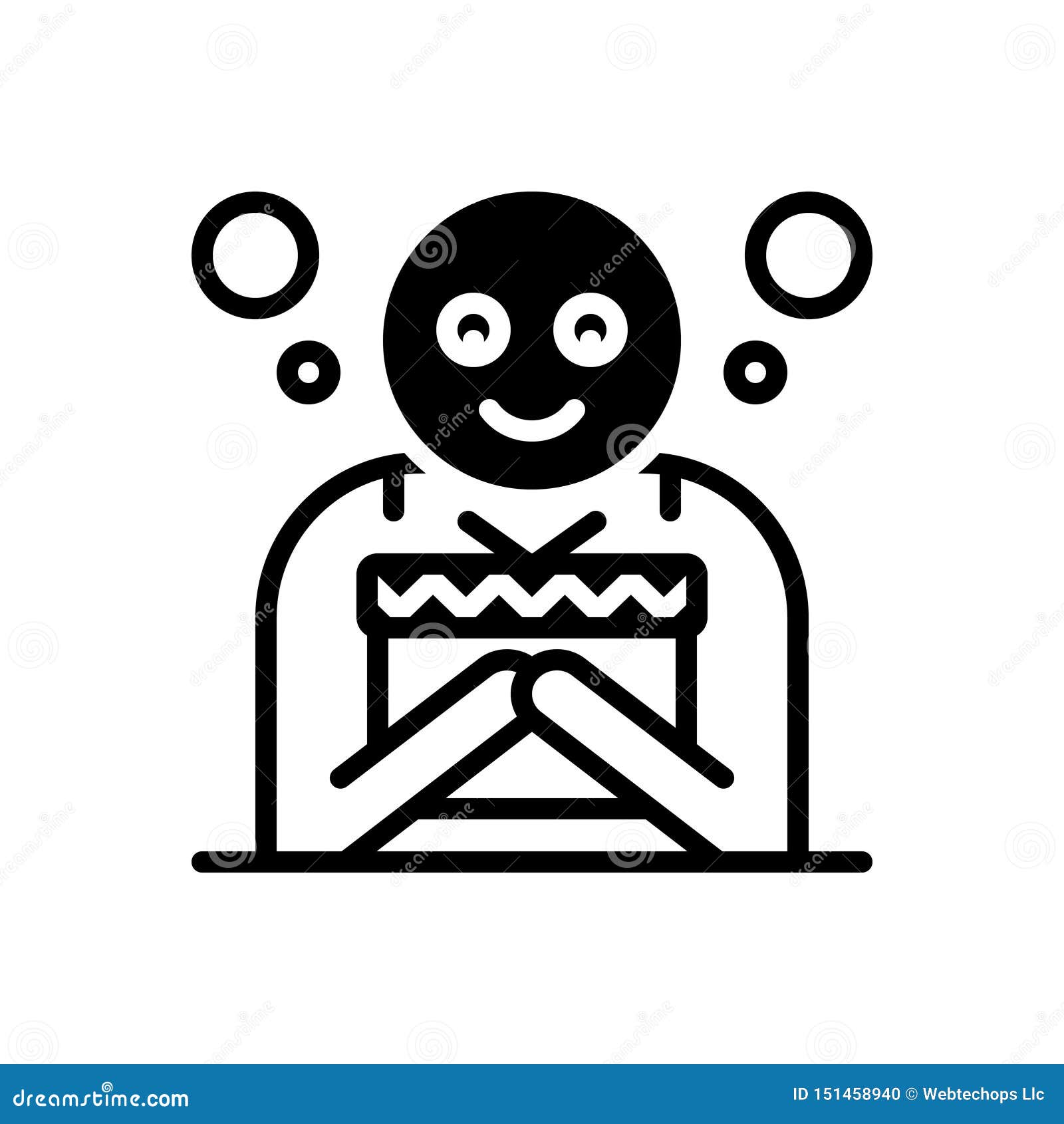 Black Solid Icon for Indulge, Gift and Hide Stock Vector - Illustration ...