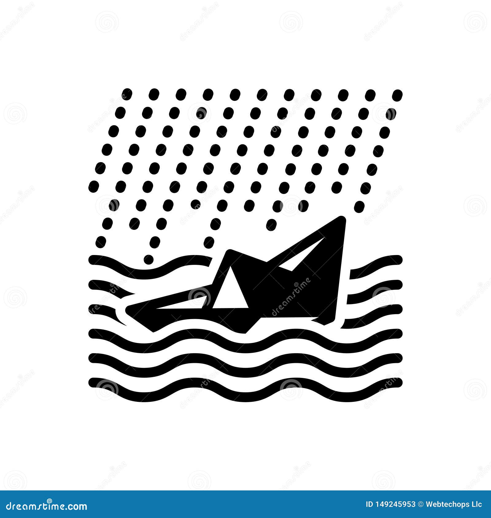 Black Solid Icon for Inefficiencies, Inefficiency and Ship Stock Vector ...