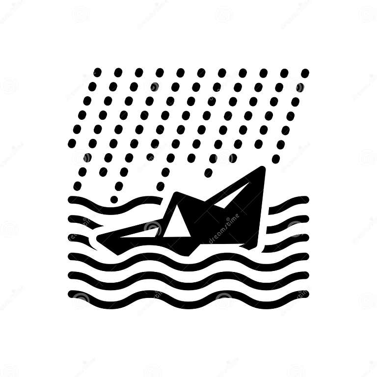 Black Solid Icon for Inefficiencies, Inefficiency and Ship Stock Vector ...