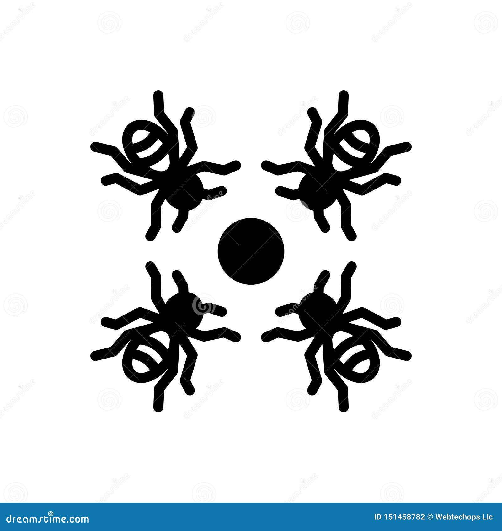 Black Solid Icon for Inroad, Invasion and Aggression Stock Vector ...