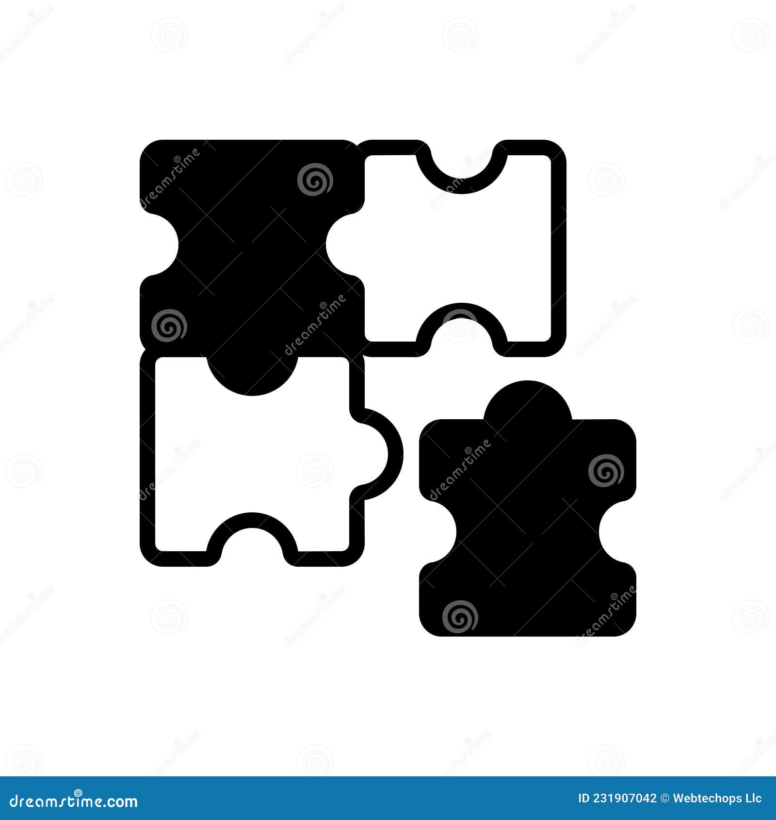 Black Solid Icon for Involved, Complicated and Complex Stock Vector ...
