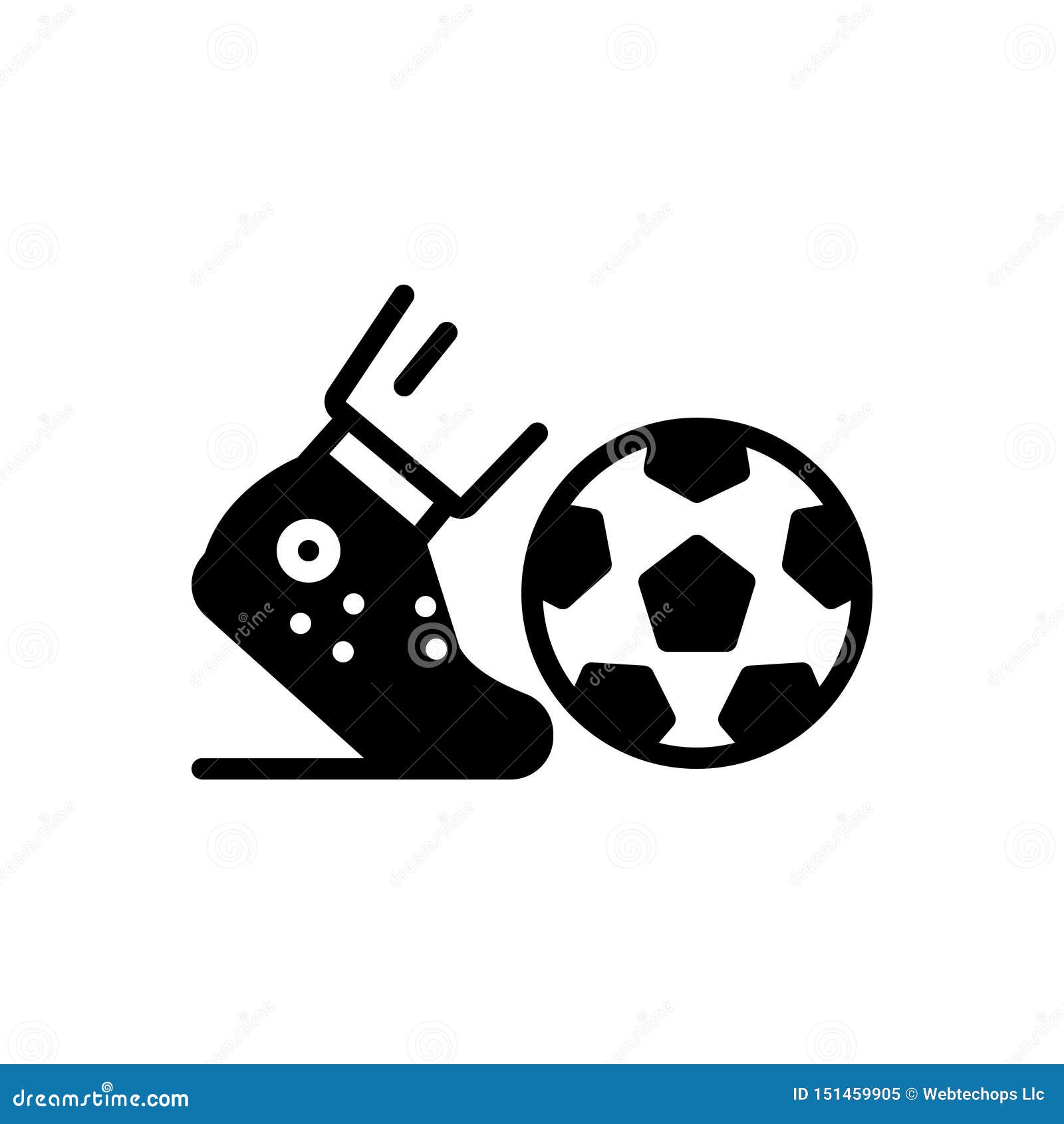 Black Solid Icon for Kickball, Activity and Game Stock Vector ...