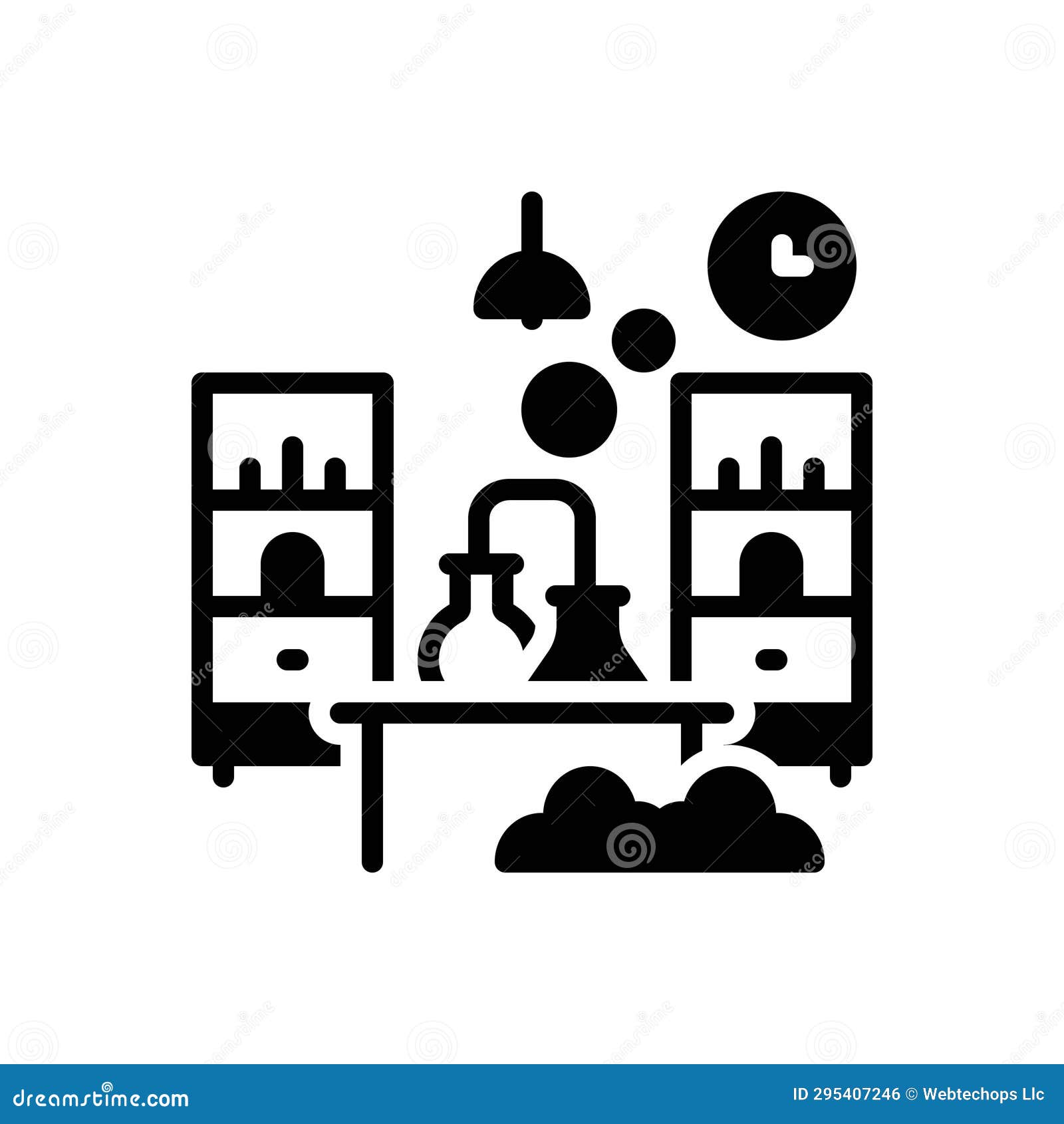 Black Solid Icon for Lab, Laboratory and Pathology Stock Vector ...