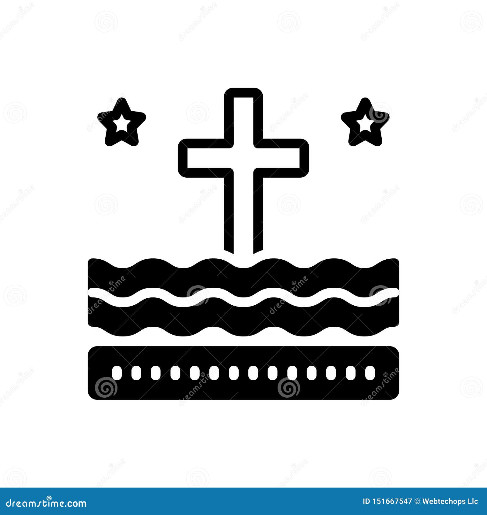 Black Solid Icon for Liturgy, Ritual and Catholic Stock Illustration ...