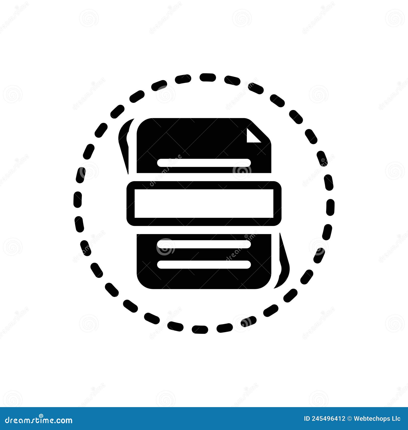 Black Solid Icon for Mod, File and Extension Stock Vector ...