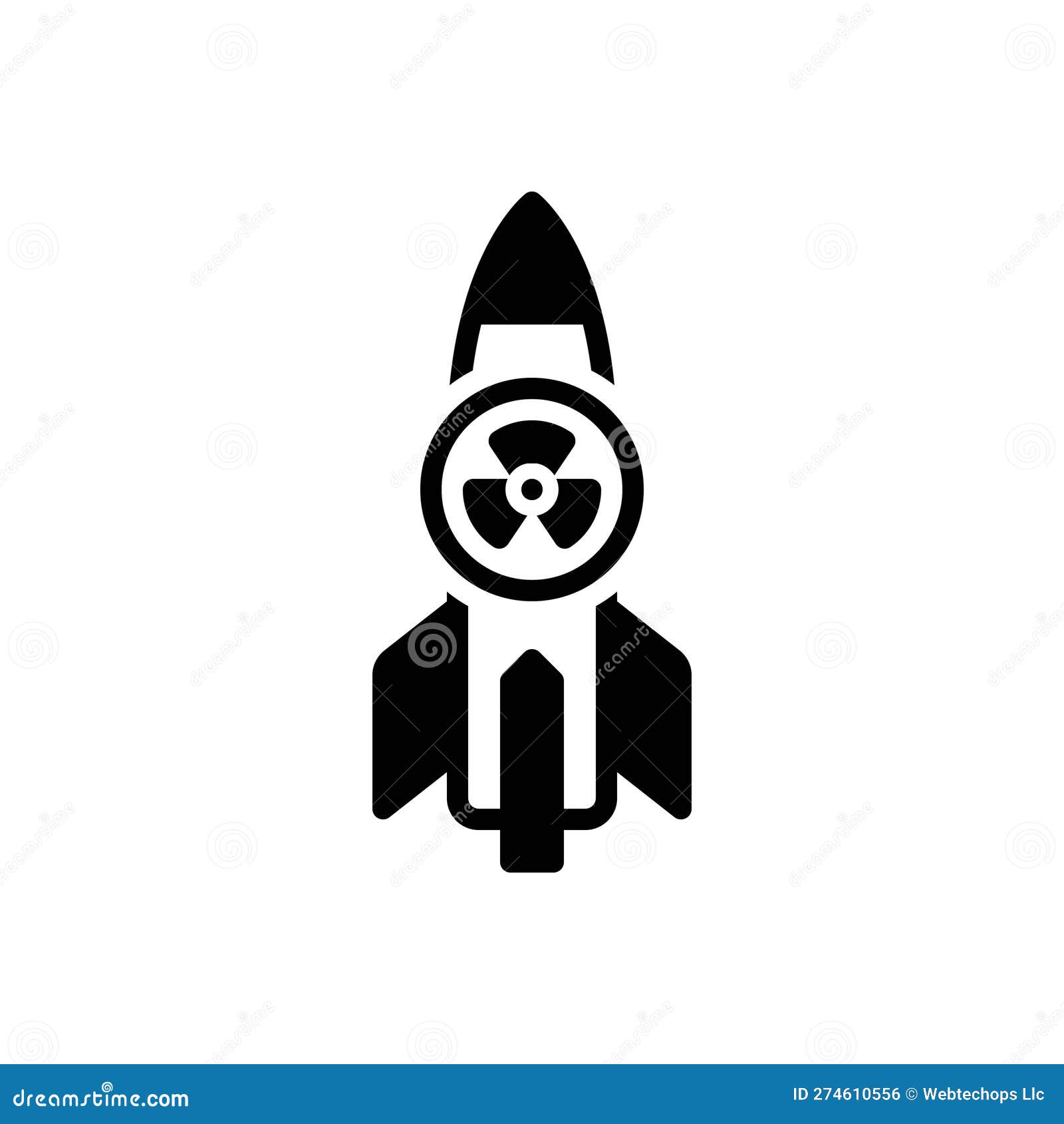 Black Solid Icon for Nuke, Nuclear and Drop Stock Vector - Illustration ...