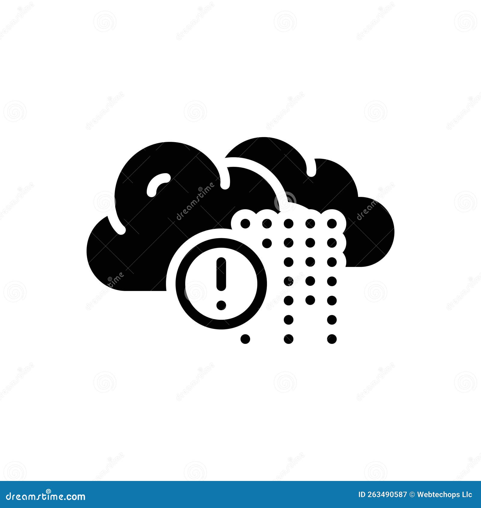 Black Solid Icon for Prediction, Forecast and Augury Stock Vector - Illustration of rain, cloud ...