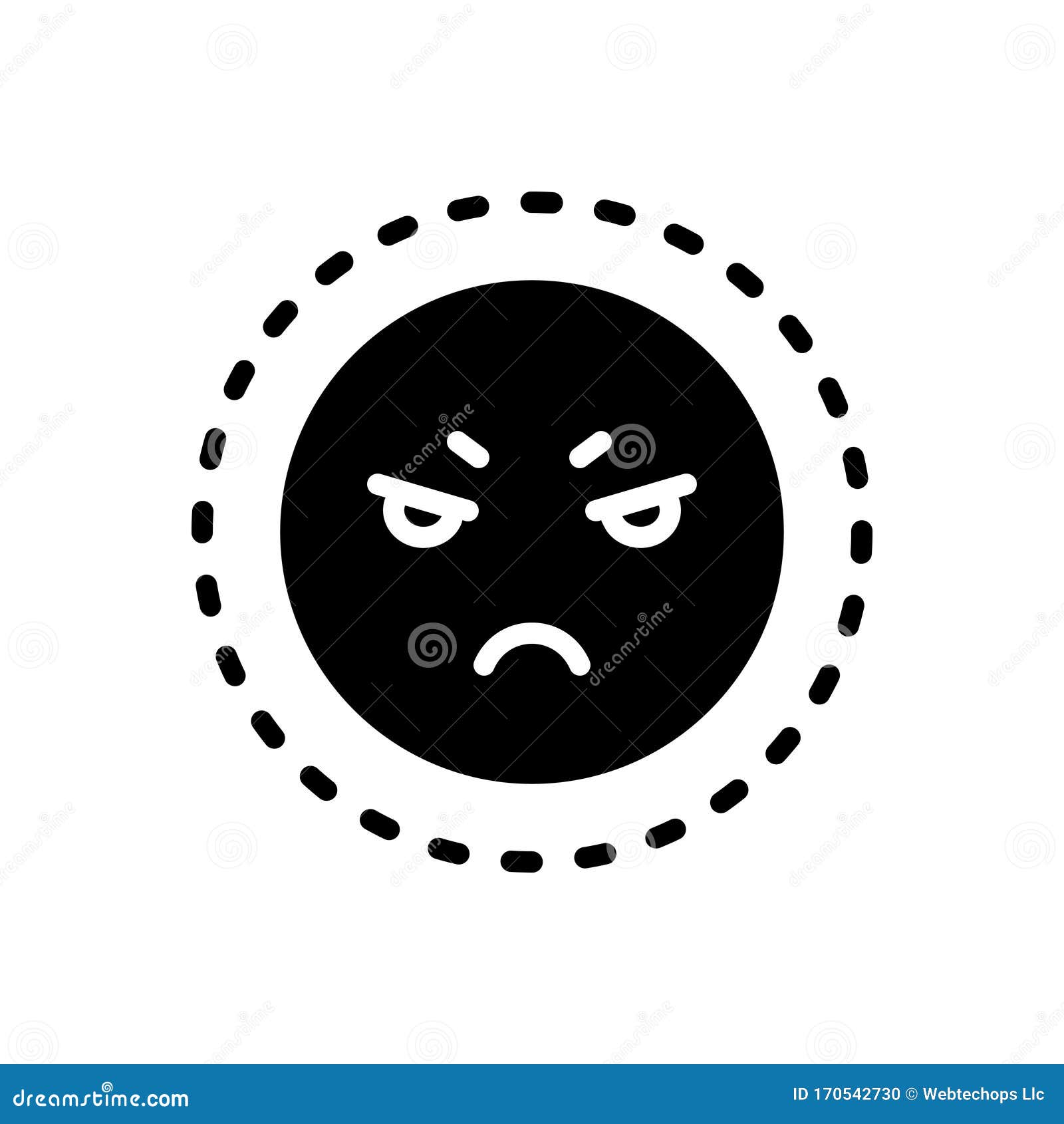 Black Solid Icon for Reaction, Response and Attitude Stock Vector ...