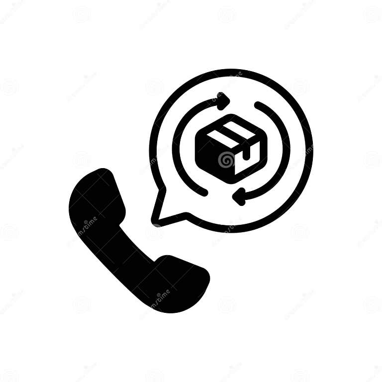 Black Solid Icon for Recall, Remember and Order Stock Illustration ...