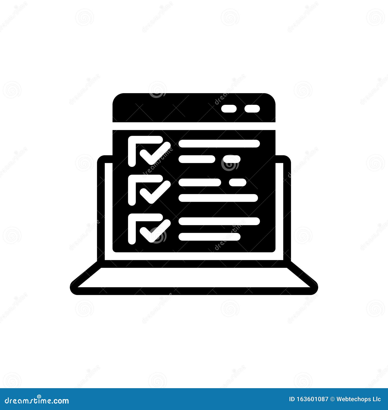 Black Solid Icon for Testing Features, Examination and Verification ...