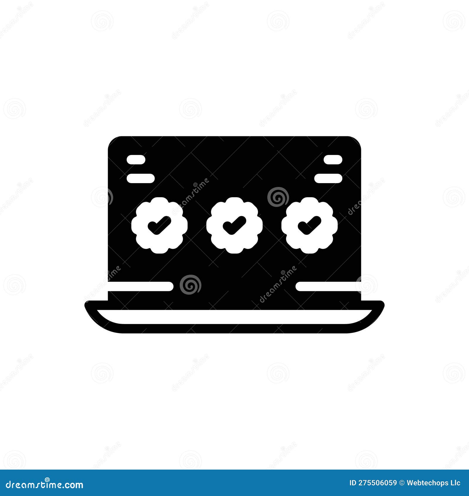 Black Solid Icon for Version, Type and Steps Stock Vector ...